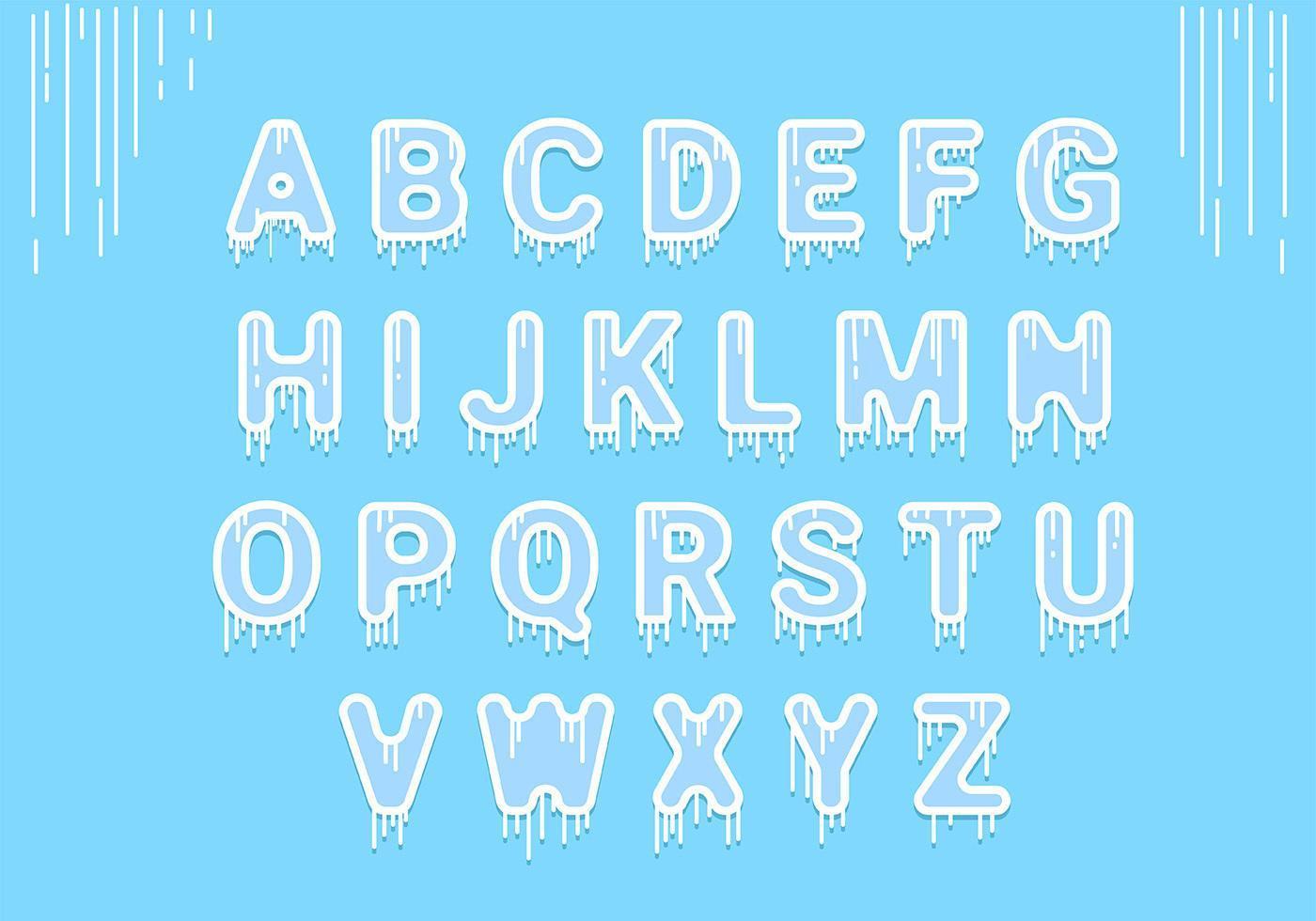 Icy Alphabet 274224 Vector Art at Vecteezy Icy Alphabet 274224 Vector Art at Vecteezy