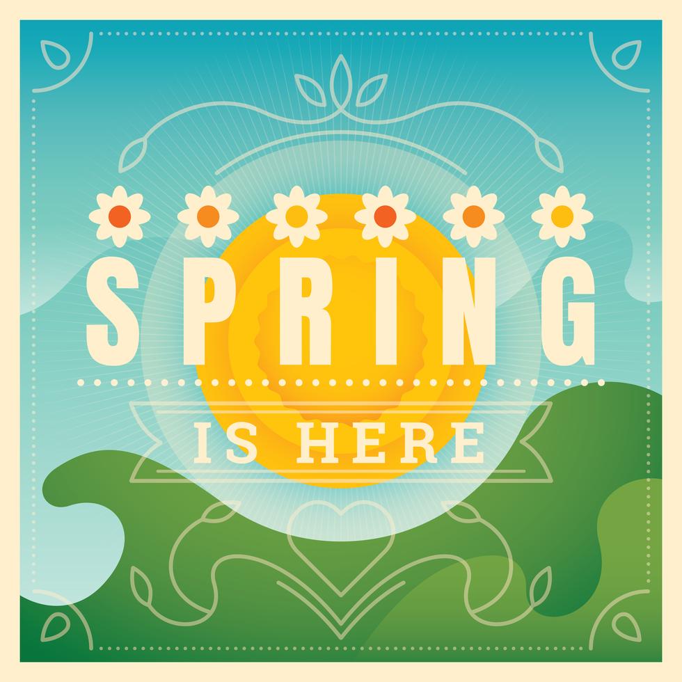 Spring background 274475 Vector Art at Vecteezy