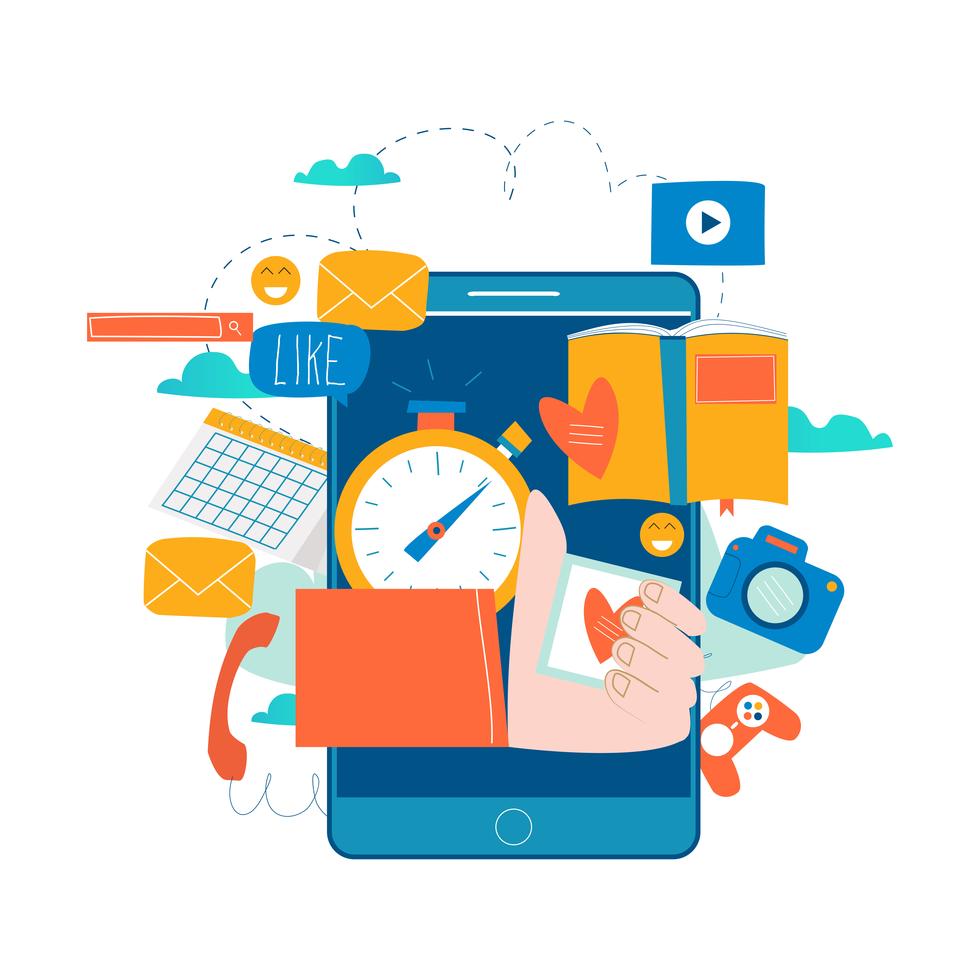 Mobile application development process 274519 Vector Art at Vecteezy