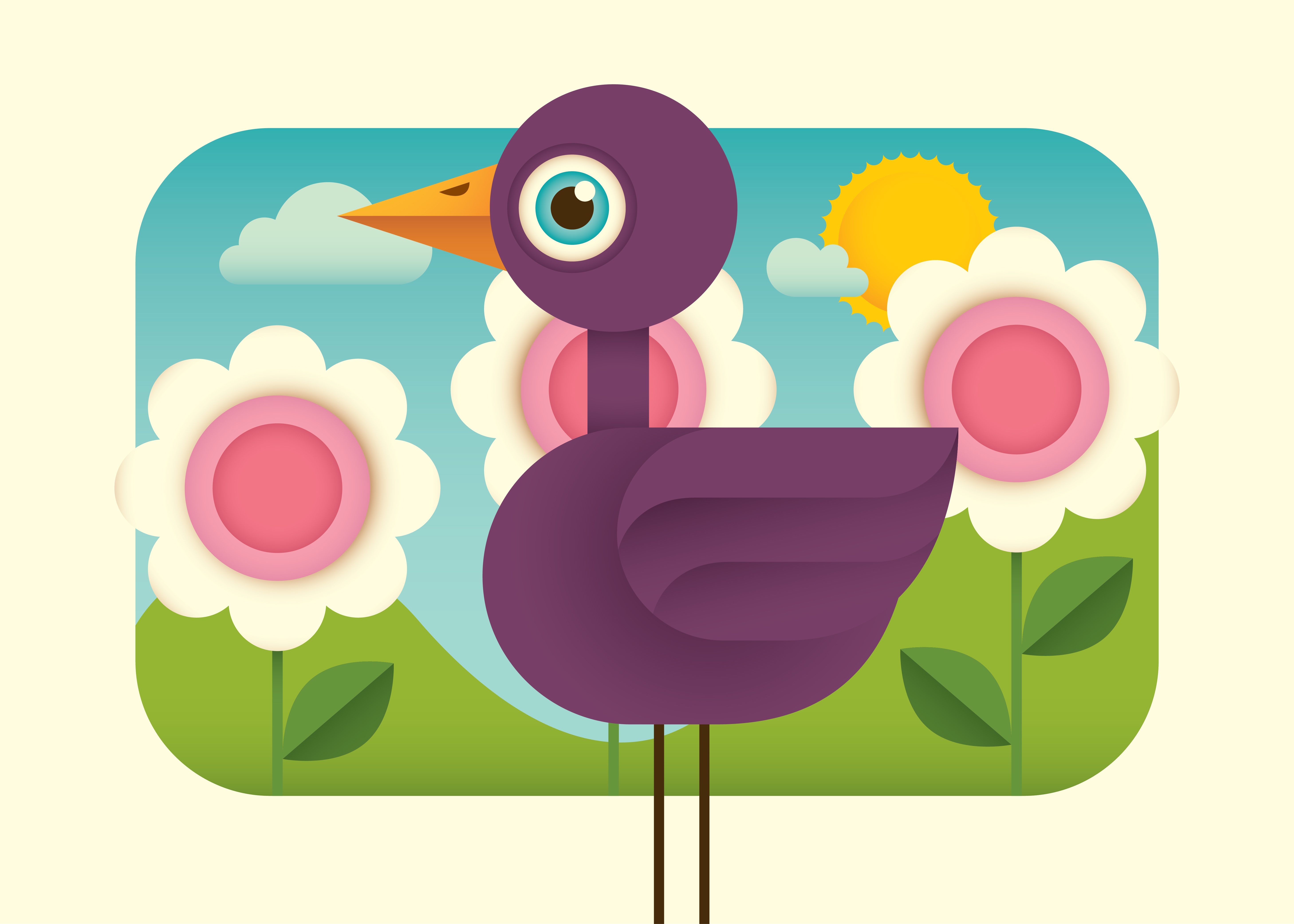 Spring wallpaper 274547 Vector Art at Vecteezy