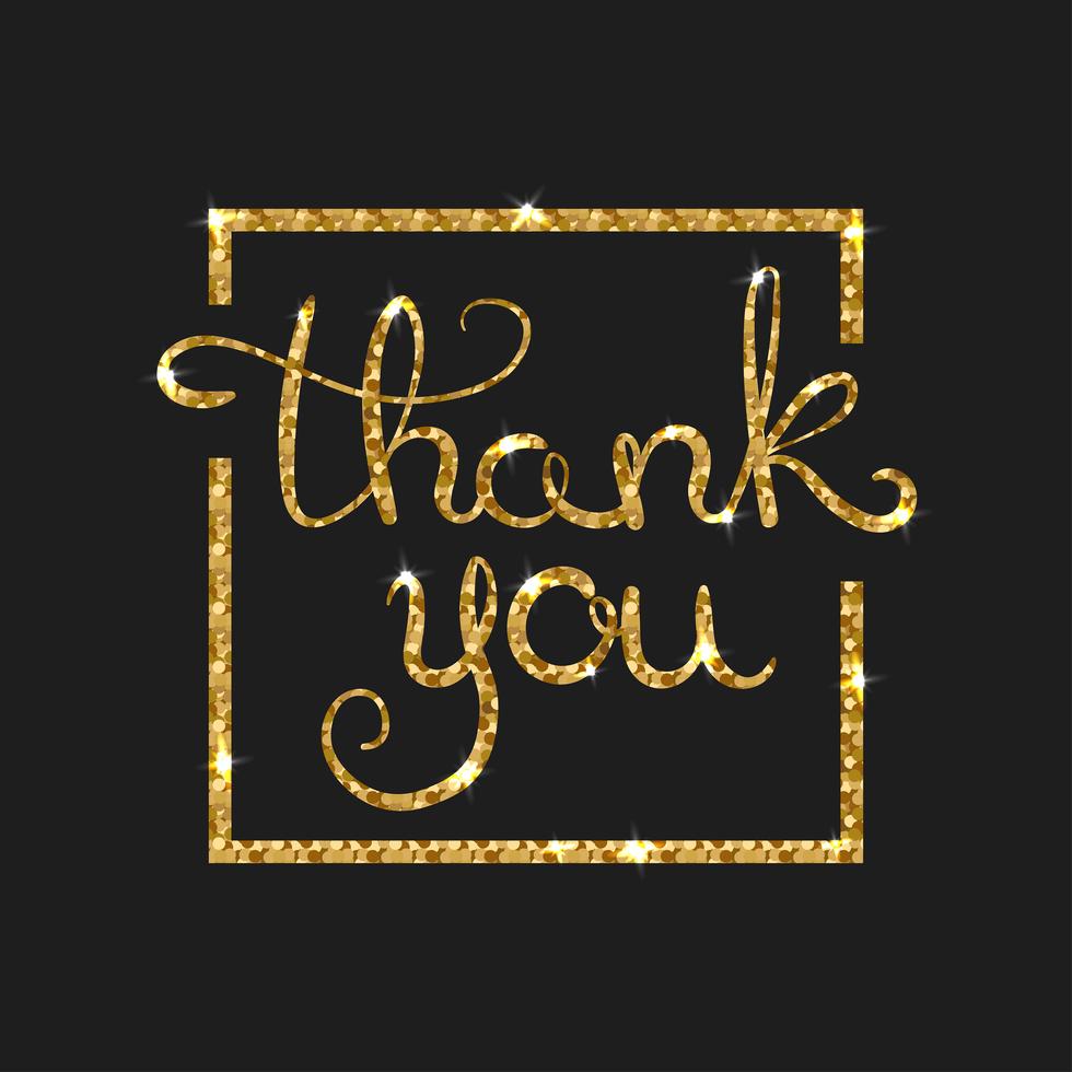 Thank you golden text for card. Modern brush calligraphy. 275142 Vector ... Thank you golden text for card. Modern brush calligraphy. 275142 Vector ...