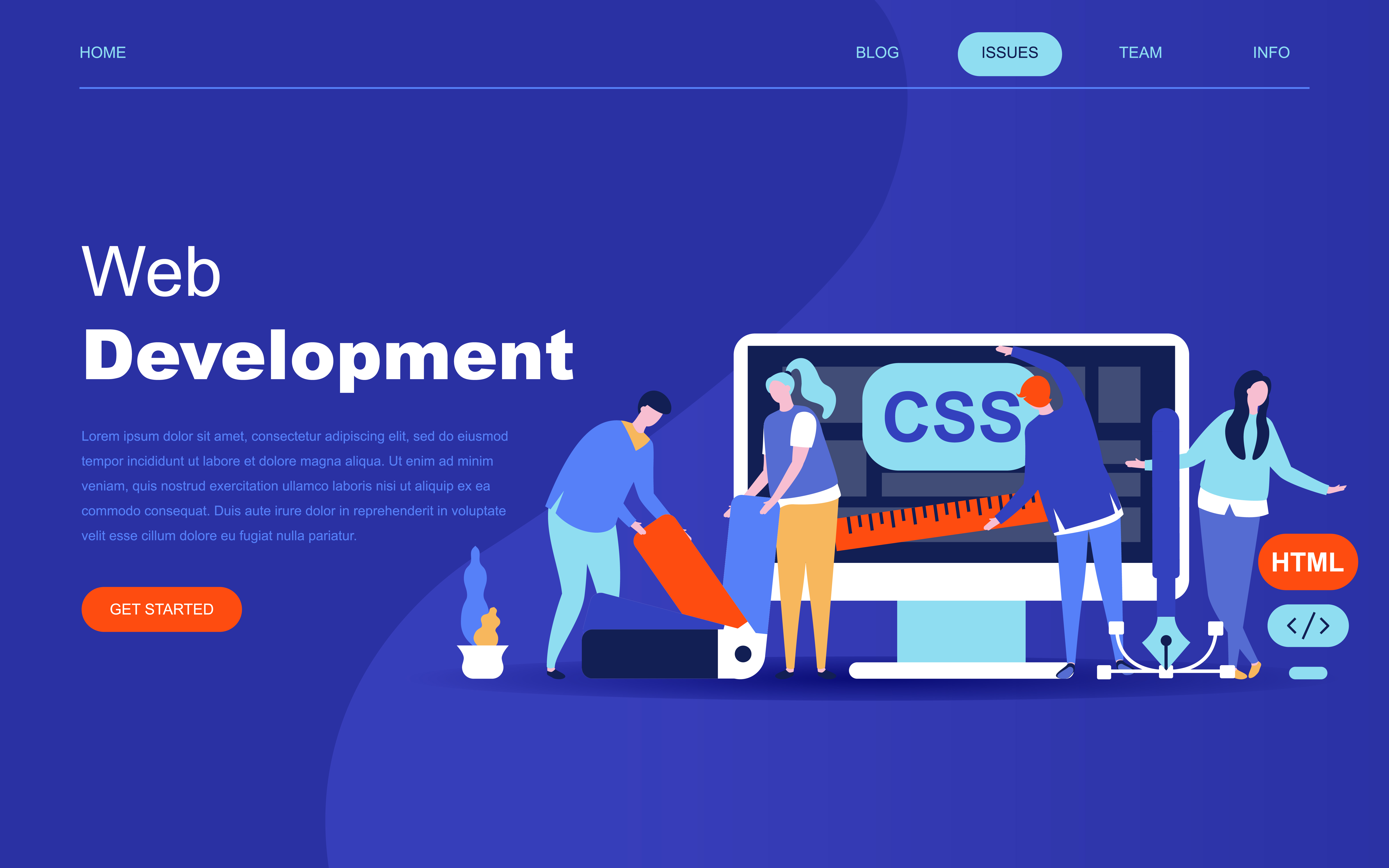 Modern flat design concept of Web Development 275535 Vector Art at Vecteezy