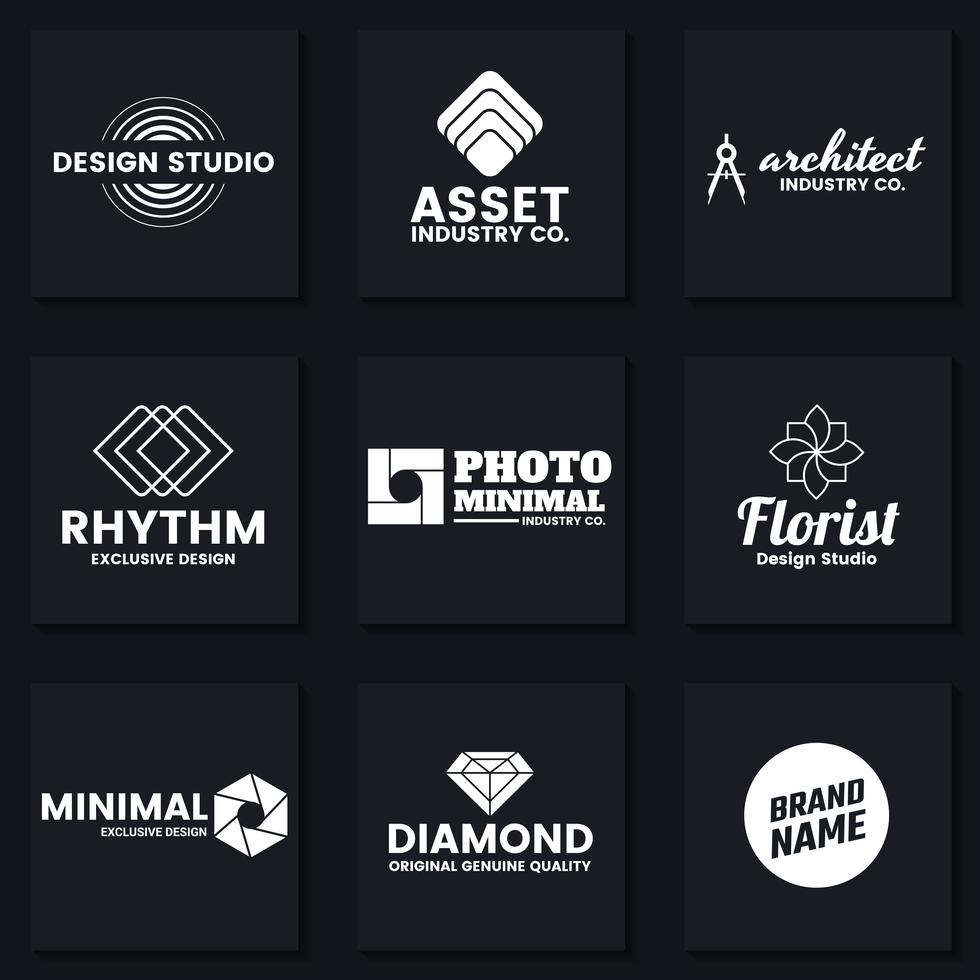 Minimal Vector Logo for banner 275567 Vector Art at Vecteezy