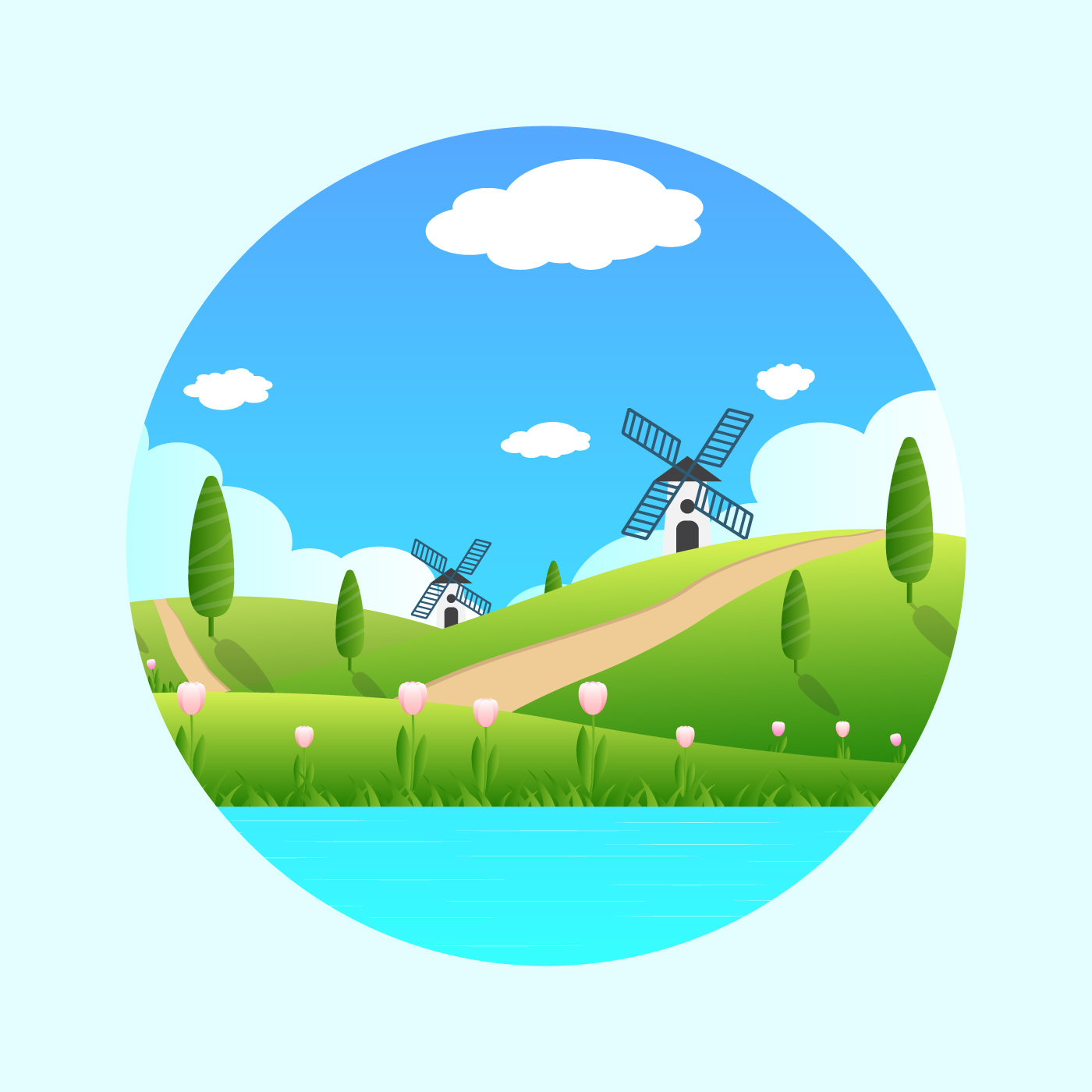 Spring Background Vector Illustration 275585 Vector Art at Vecteezy