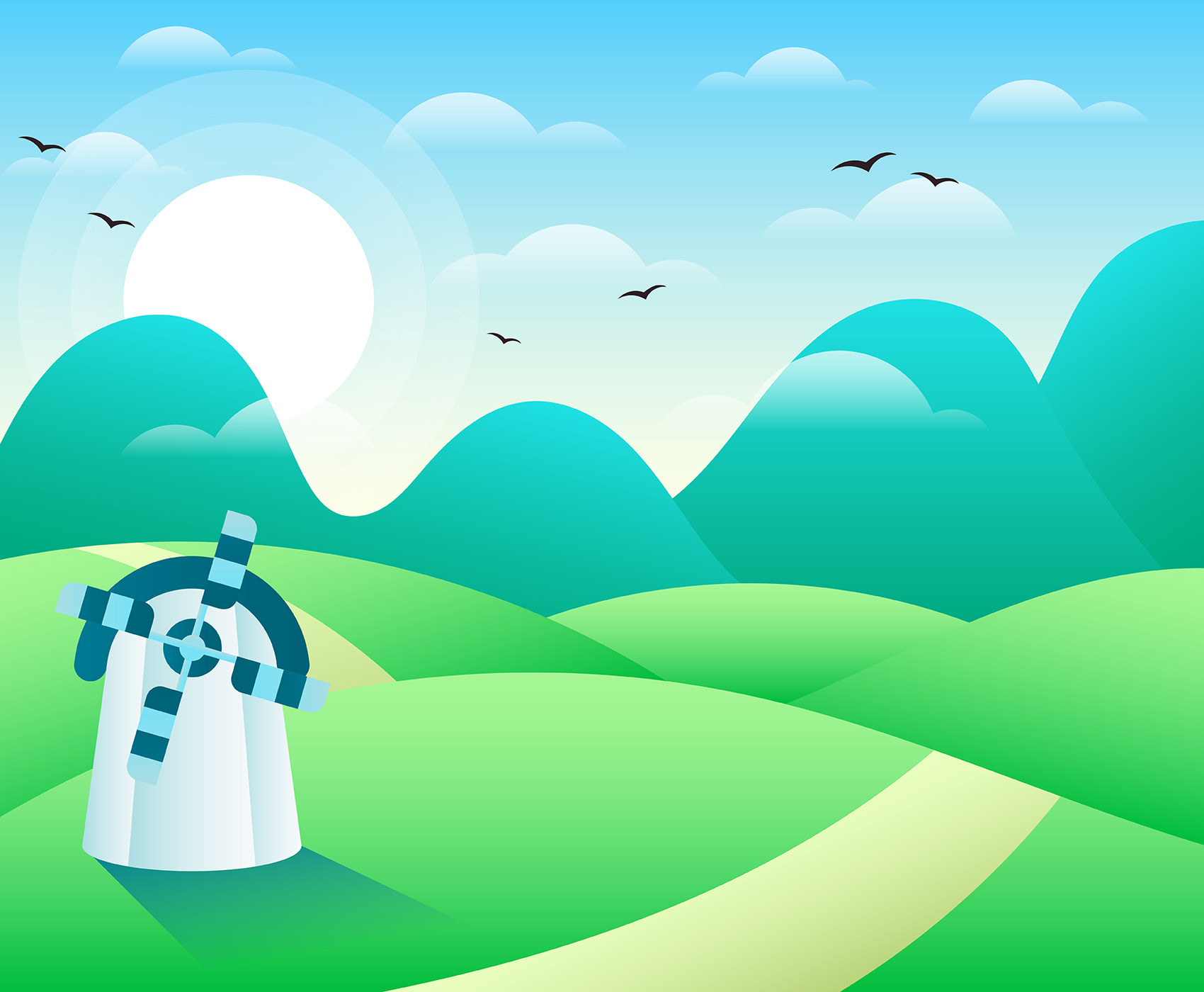 Spring Wallpaper 275668 Vector Art at Vecteezy