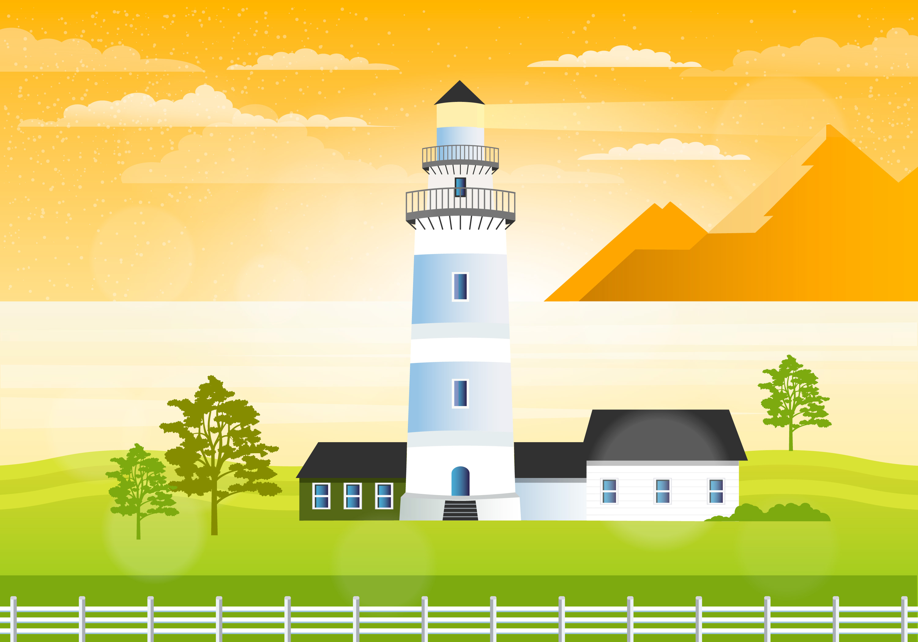 Vector Spring Landscape illustration 275927 Vector Art at Vecteezy
