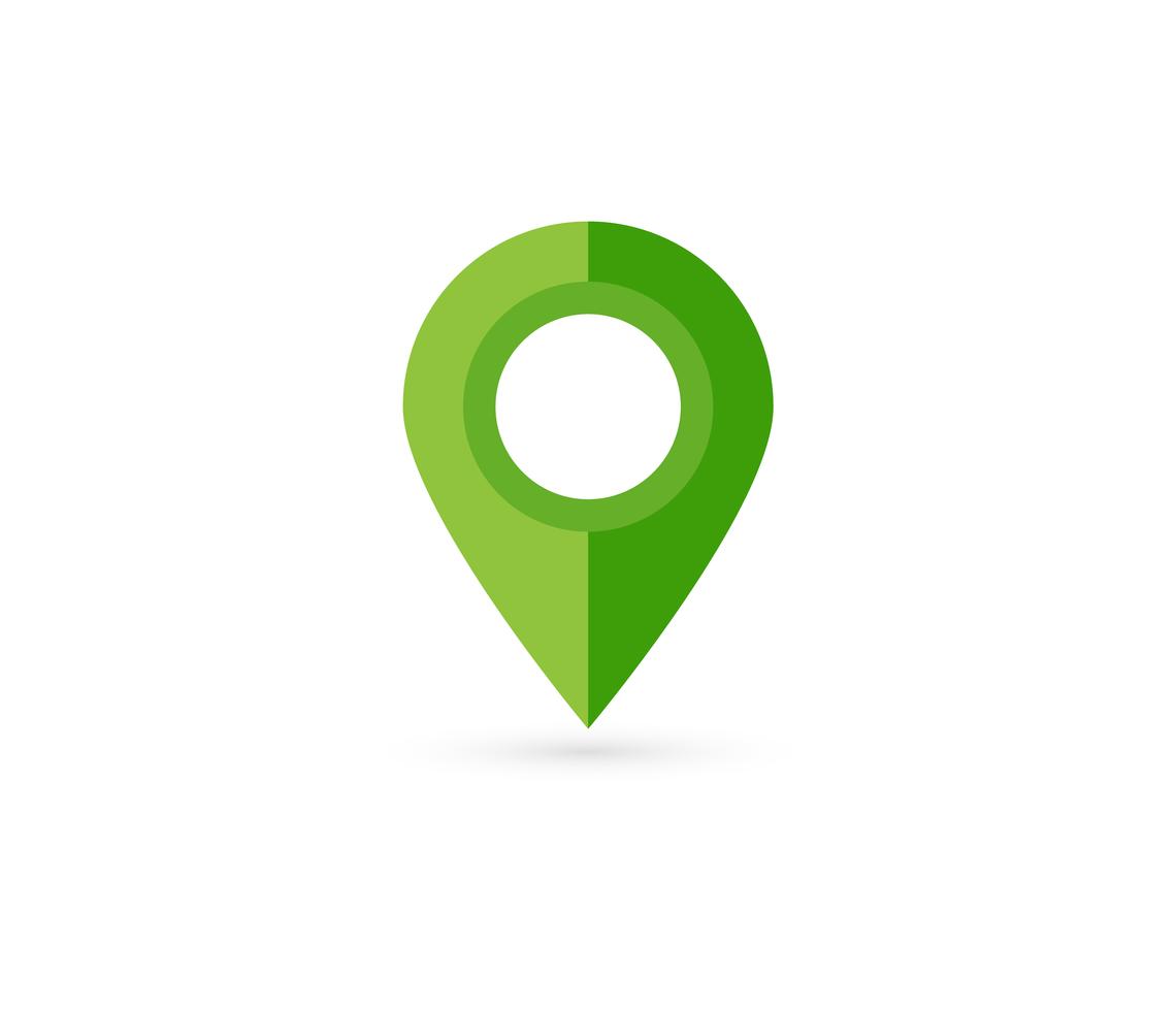 Pin de ubicación. Diseño plano del vector del icono del perno del mapa ... Pin de ubicación. Diseño plano del vector del icono del perno del mapa ...