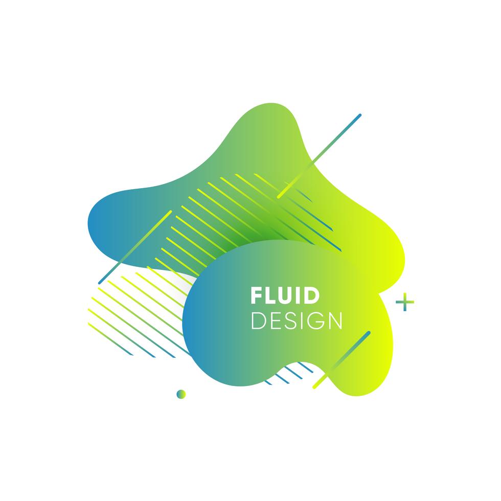 Dynamical colored graphic elements. Gradient abstract banners with ...