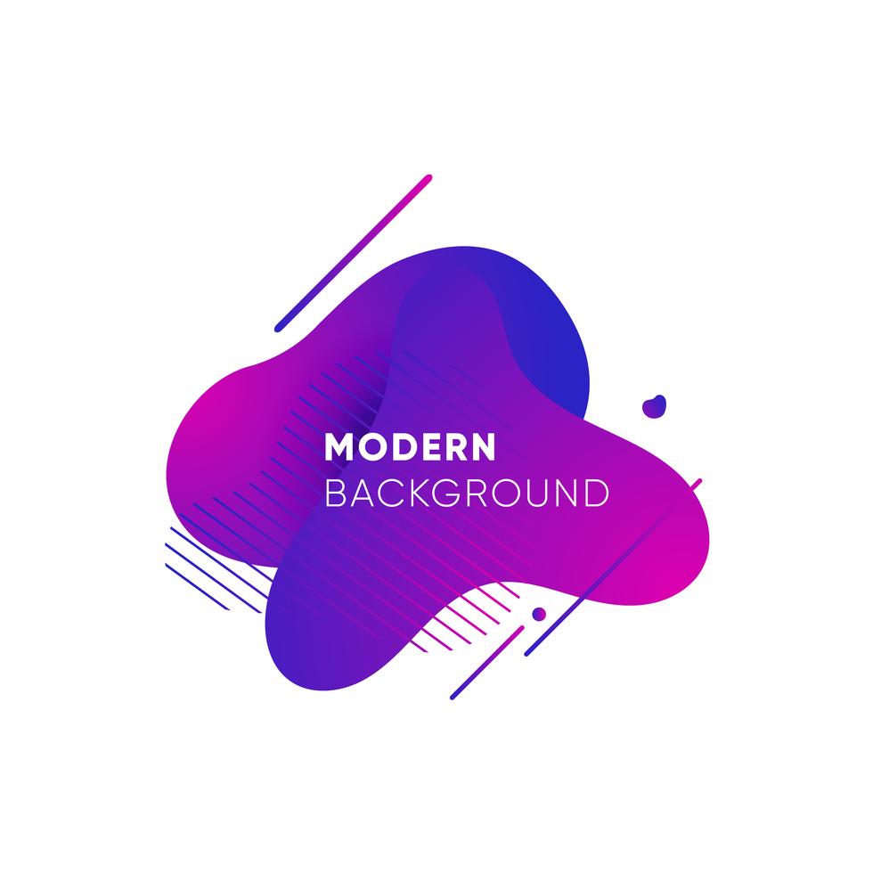 Dynamical colored graphic elements. Gradient abstract banners with ...