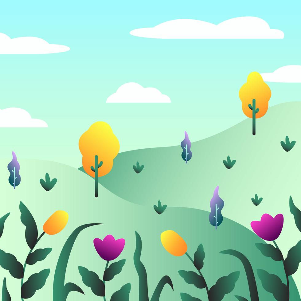Spring Wallpaper Vector 284590 Vector Art at Vecteezy