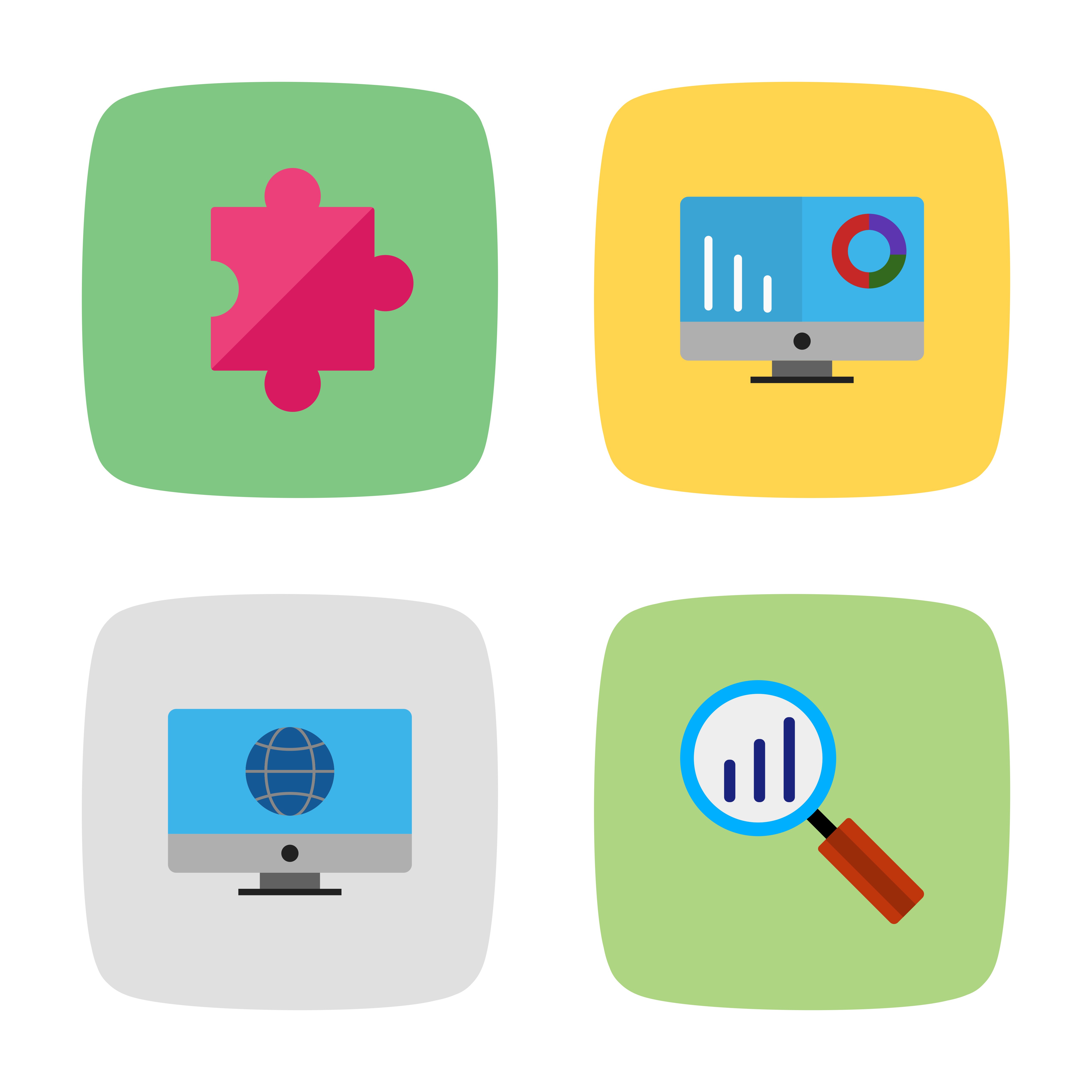 Set of Vector SEO Search Engine Optimization Icons 290641 Vector Art at ...