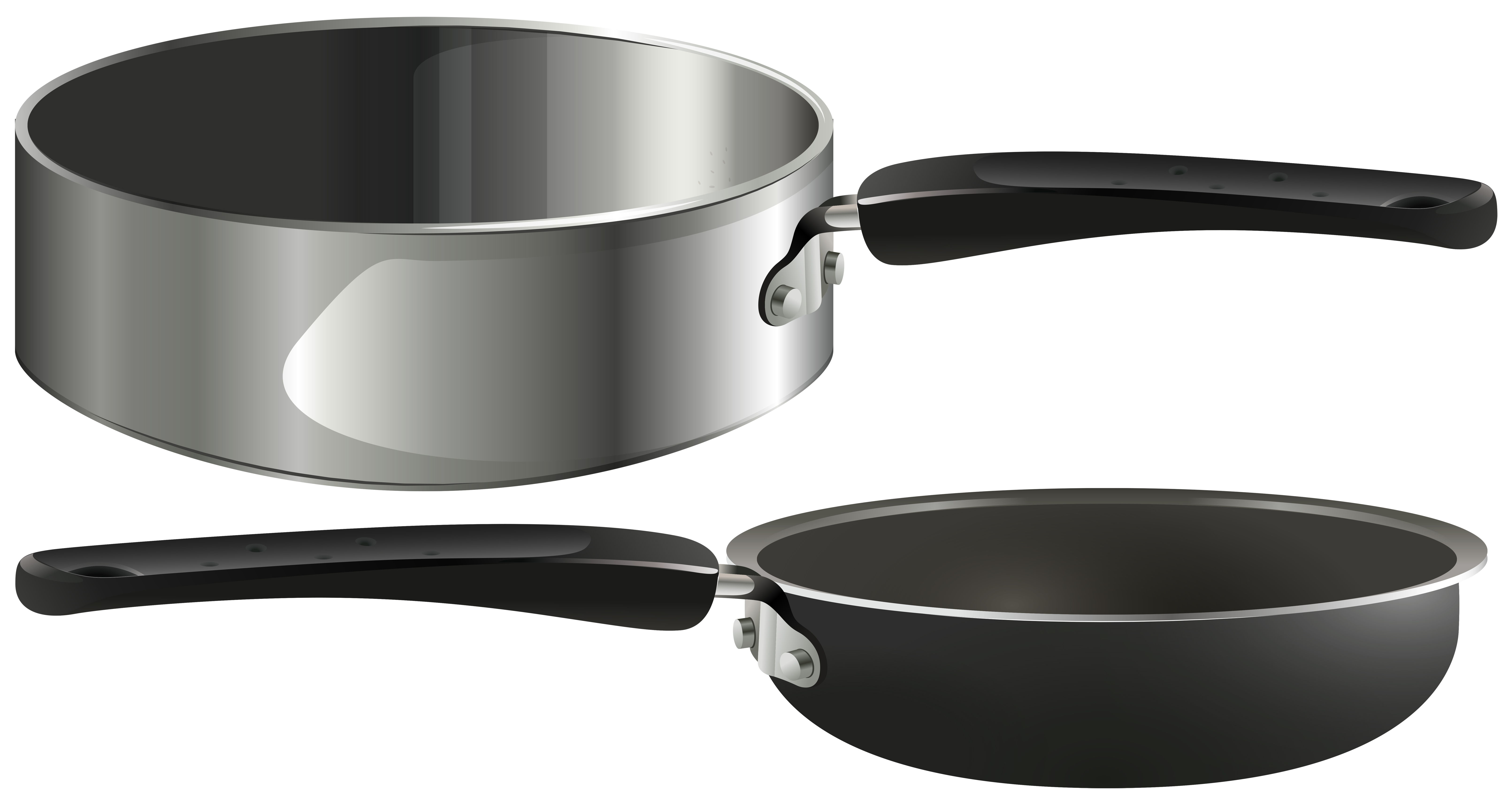 Two Frying Pans On White Background 292674 Vector Art At Vecteezy