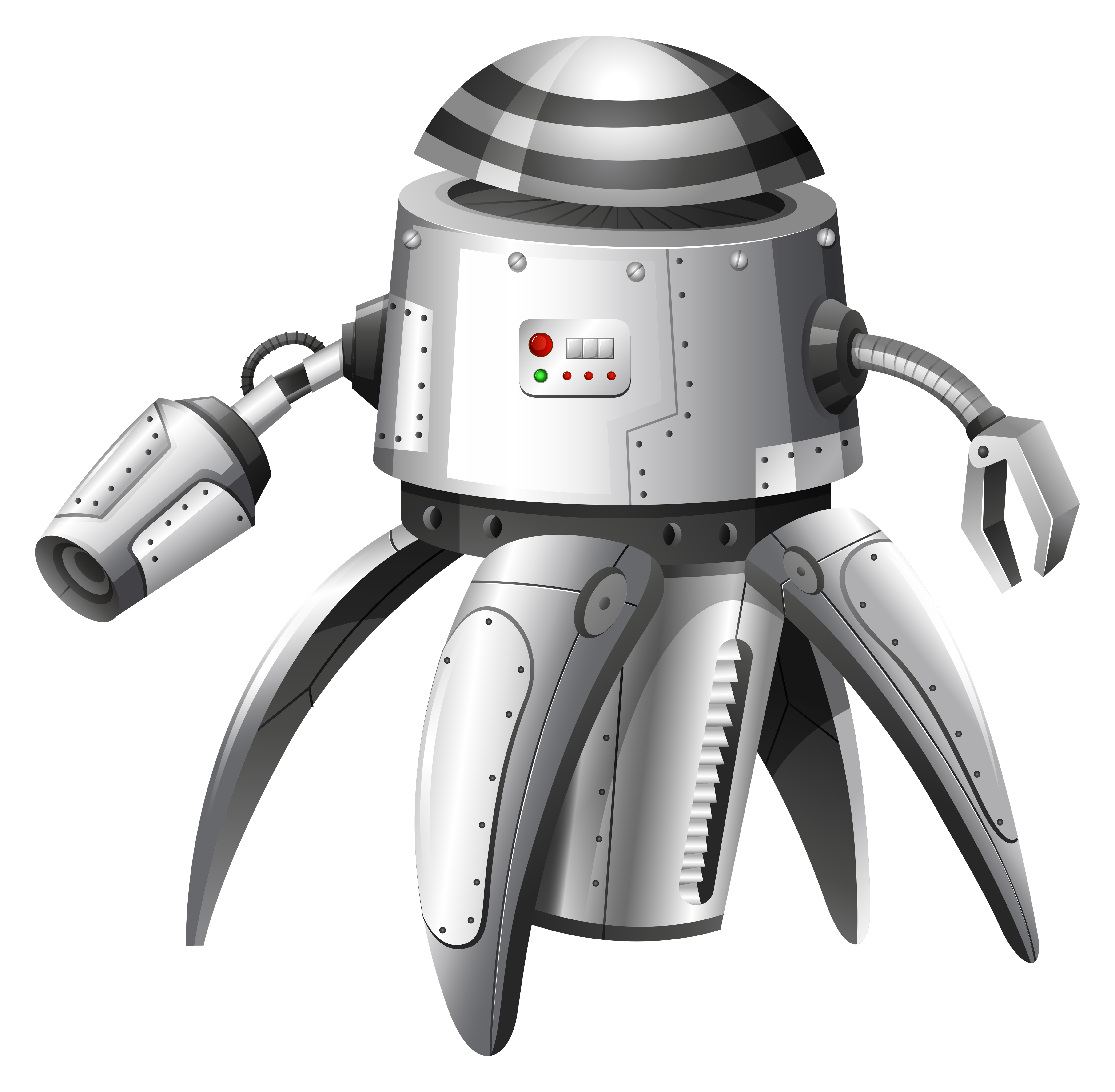An illustration of a grey Robot 293662 Vector Art at Vecteezy