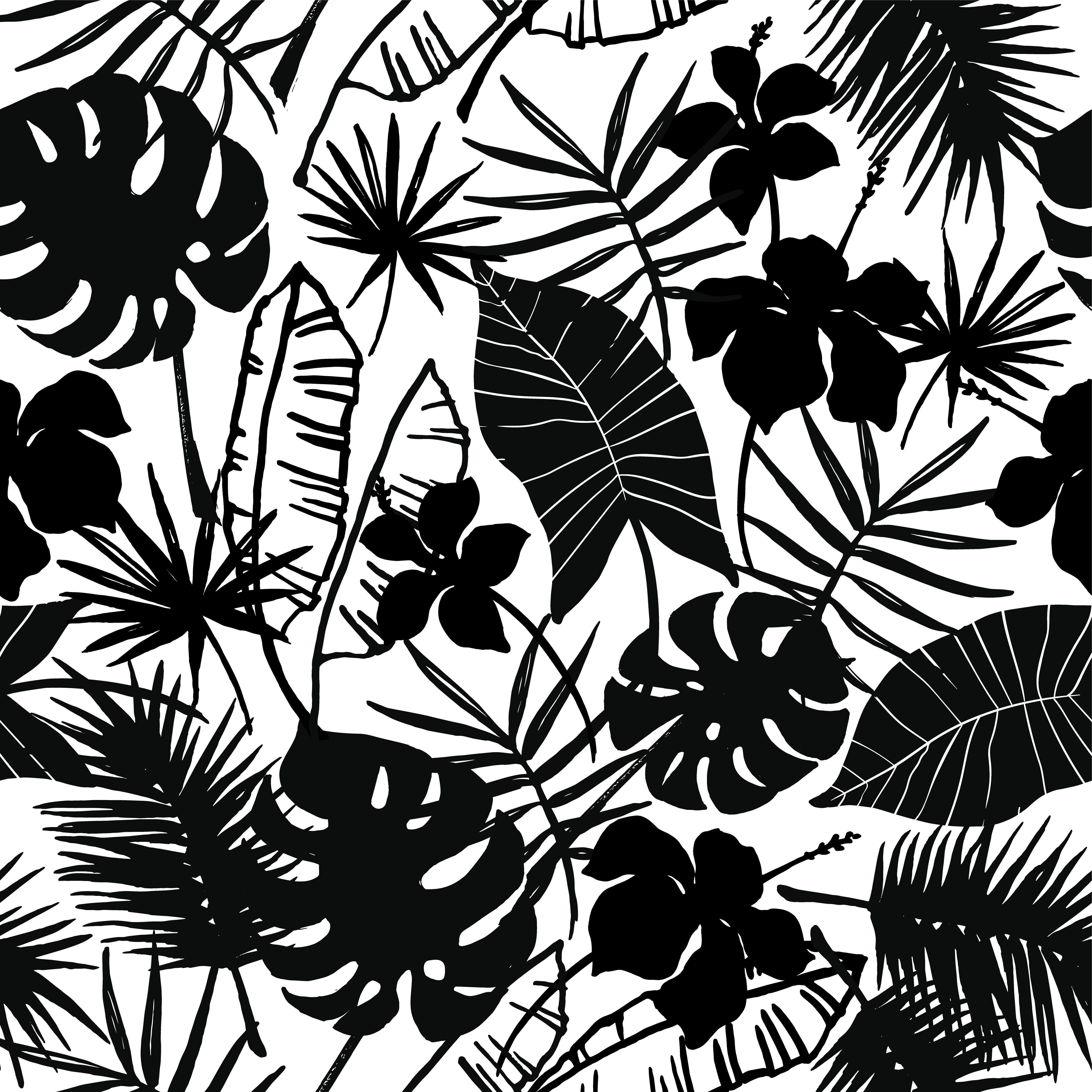 Seamless Exotic Pattern With Tropical Plants 294302 Vector Art At Vecteezy