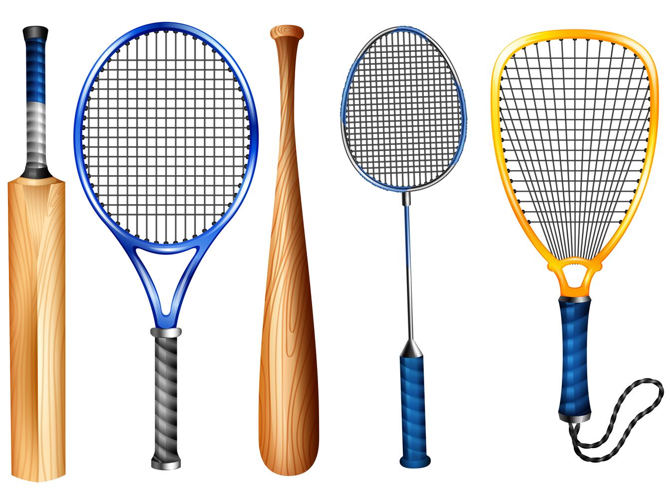 Rackets And Bat 296470 Vector Art At Vecteezy