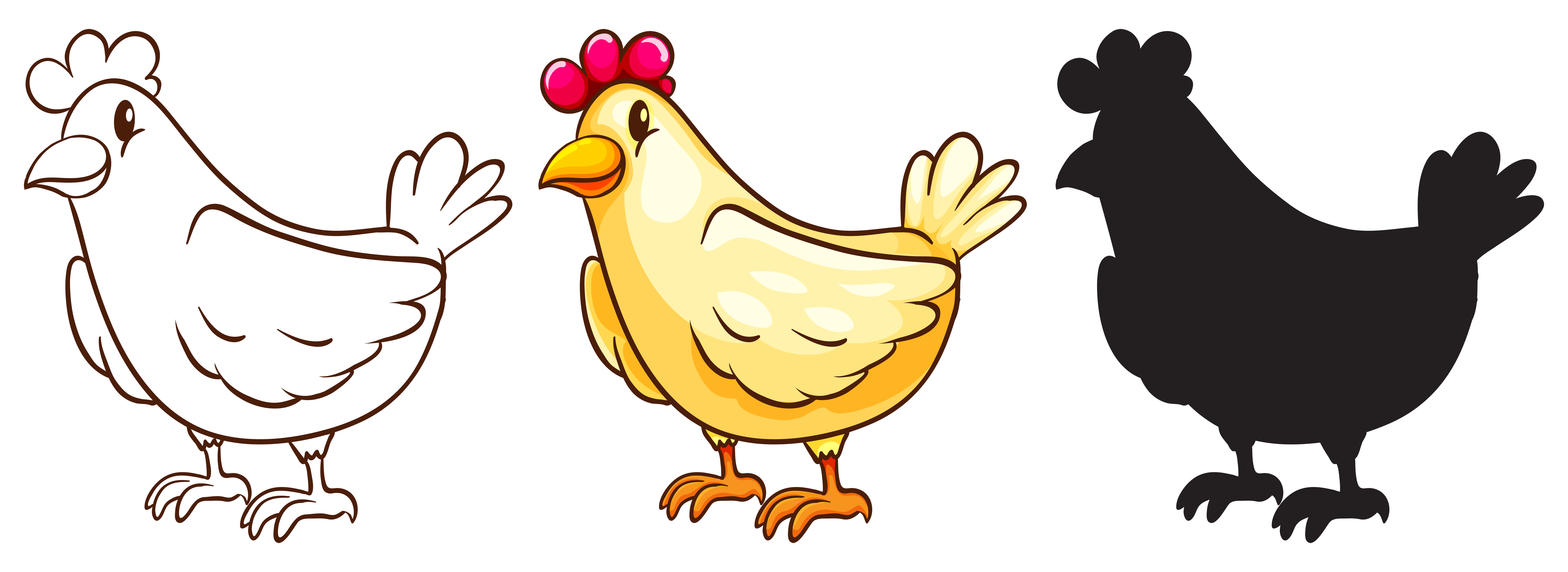 Chicken 298071 Vector Art at Vecteezy Chicken 298071 Vector Art at Vecteezy