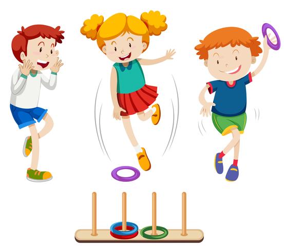 Children playing ring toss 298852 Vector Art at Vecteezy Children playing ring toss 298852 Vector Art at Vecteezy
