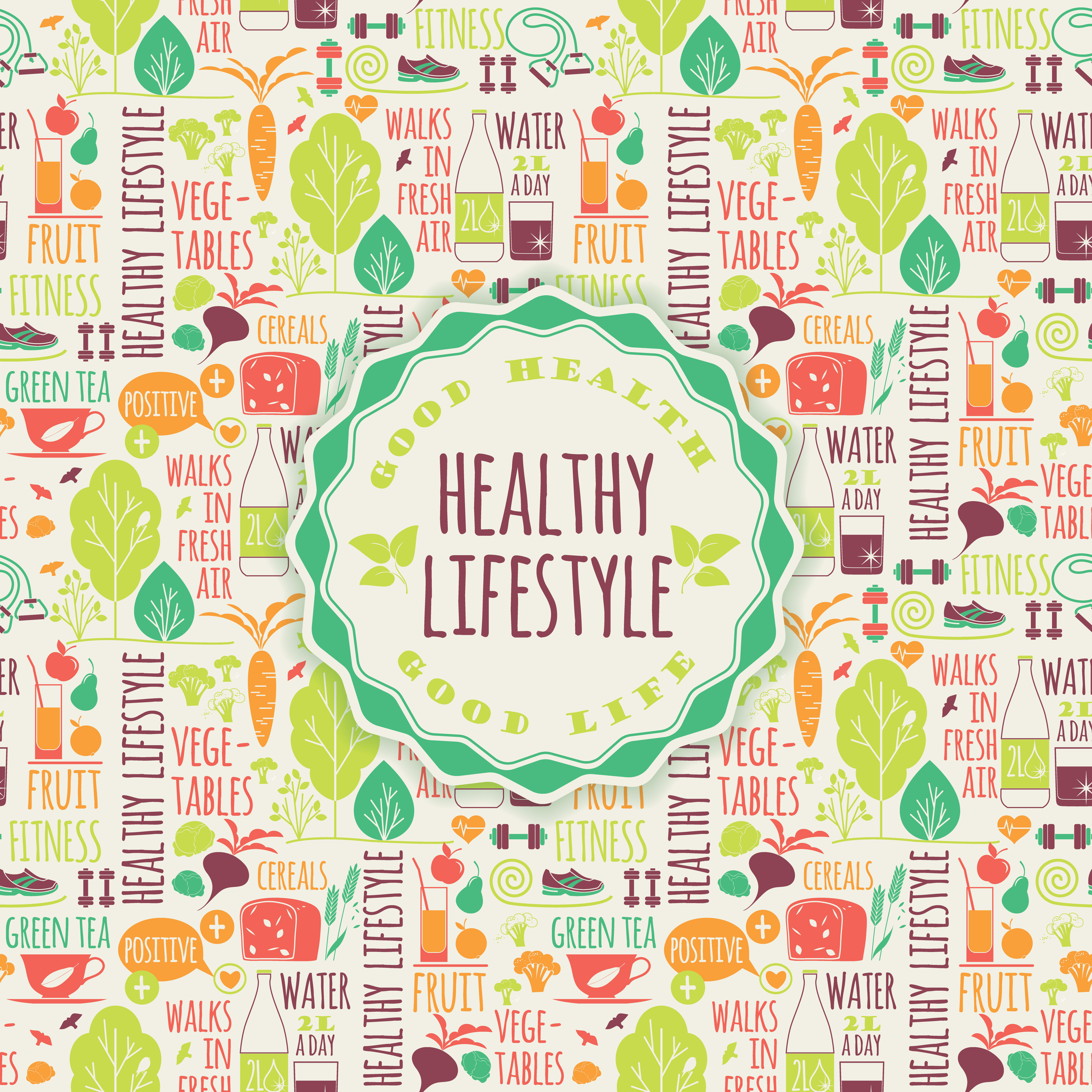 Vector illustration of Healthy lifestyle. 299759 Vector Art at Vecteezy Vector illustration of Healthy lifestyle. 299759 Vector Art at Vecteezy