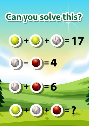 Can you solve this worksheet 300953 Vector Art at Vecteezy