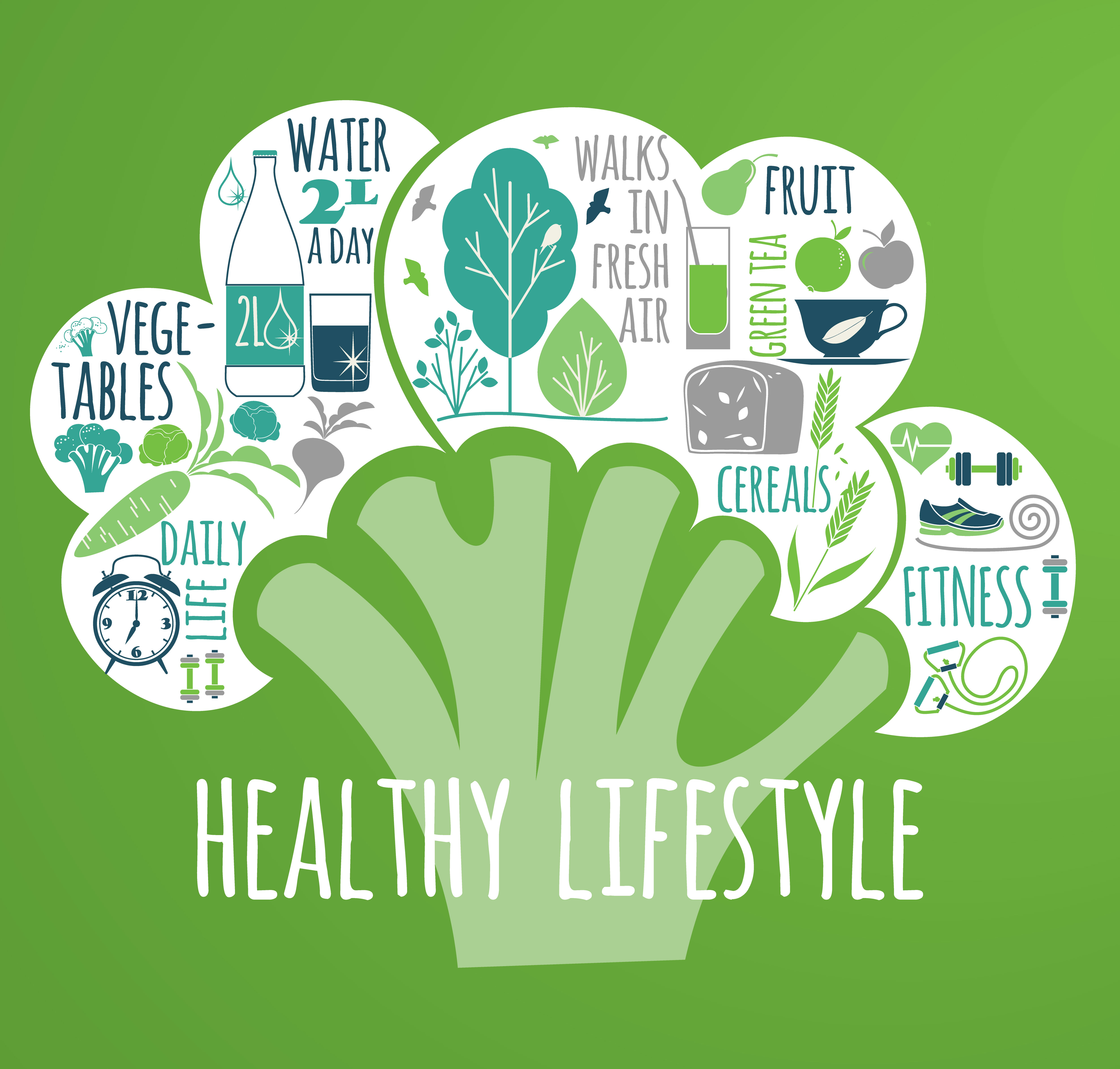Vector illustration of Healthy lifestyle. 302060 Vector Art at Vecteezy Vector illustration of Healthy lifestyle. 302060 Vector Art at Vecteezy