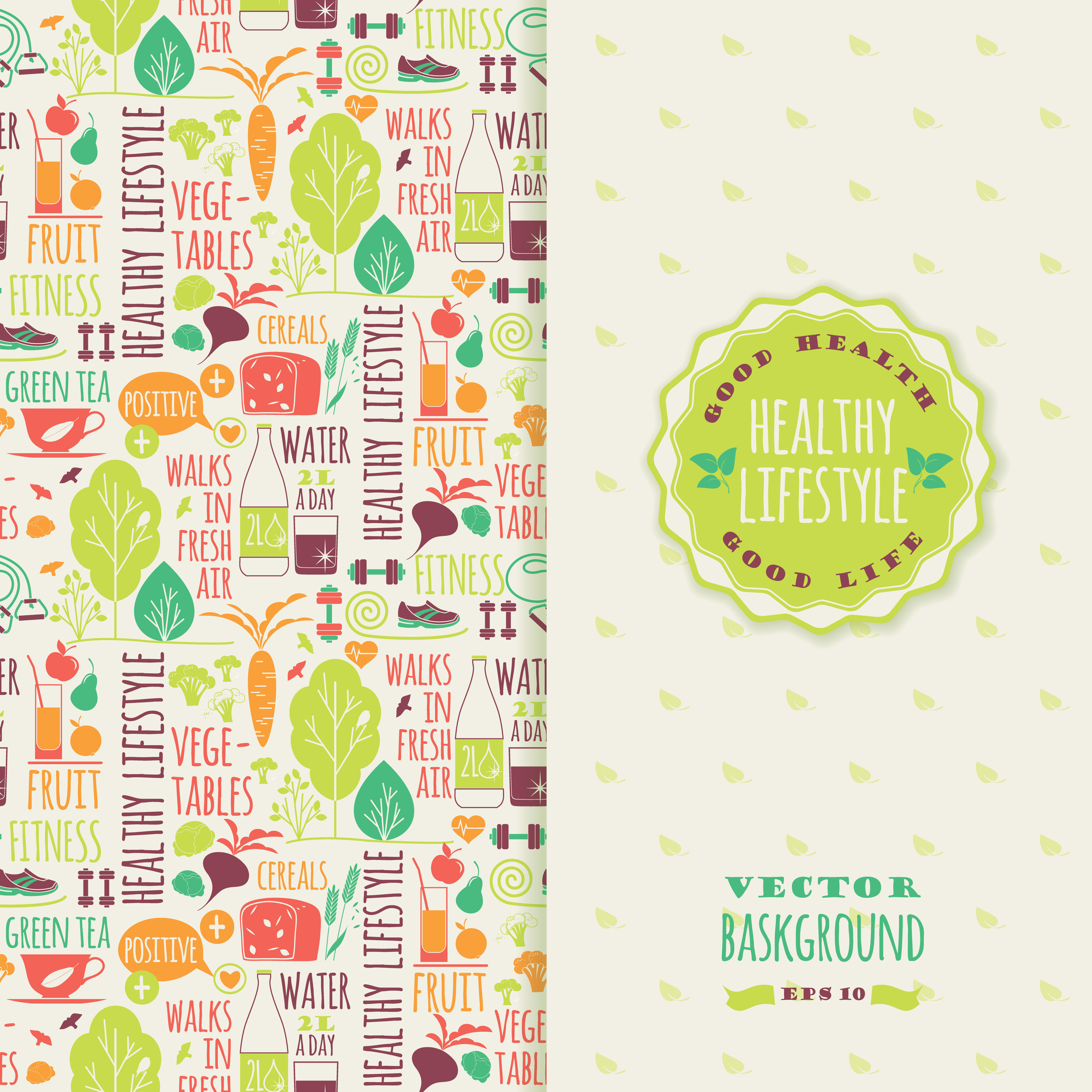 Healthy Lifestyle Vector Illustration 302077 Vector Art At Vecteezy