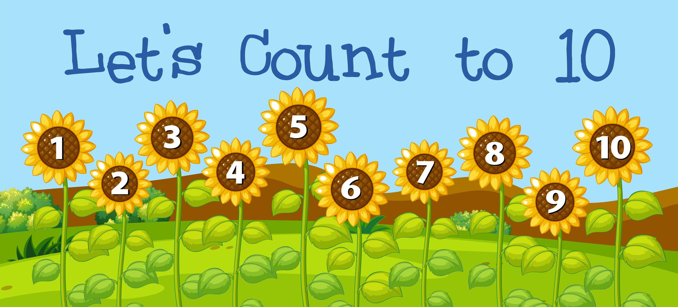 Let's count to ten 302271 Vector Art at Vecteezy