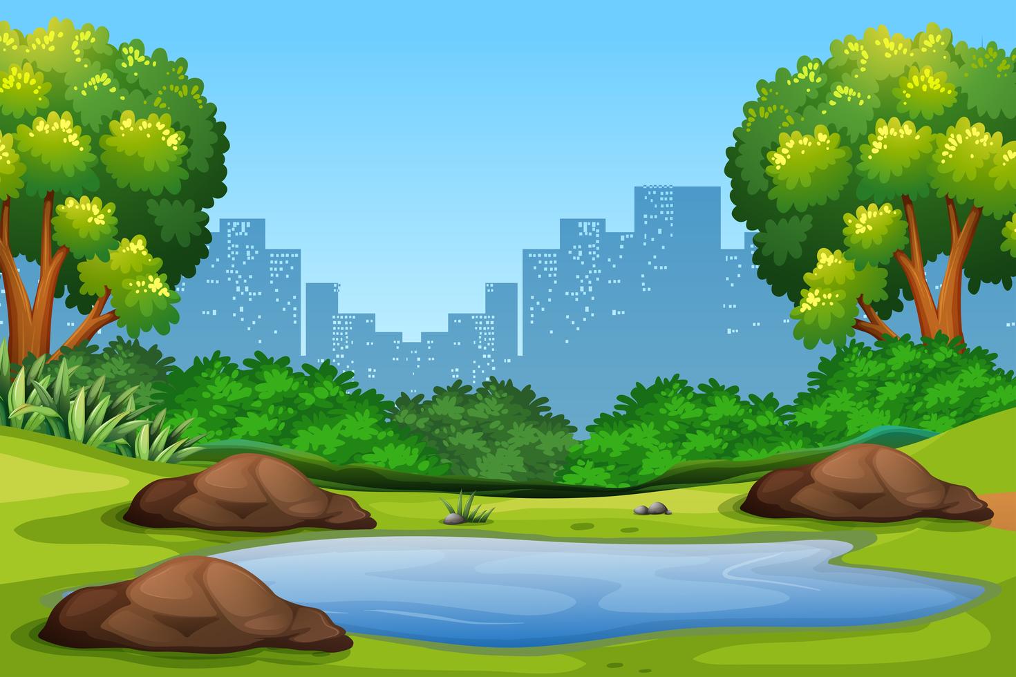 Green nature park background 302530 Vector Art at Vecteezy