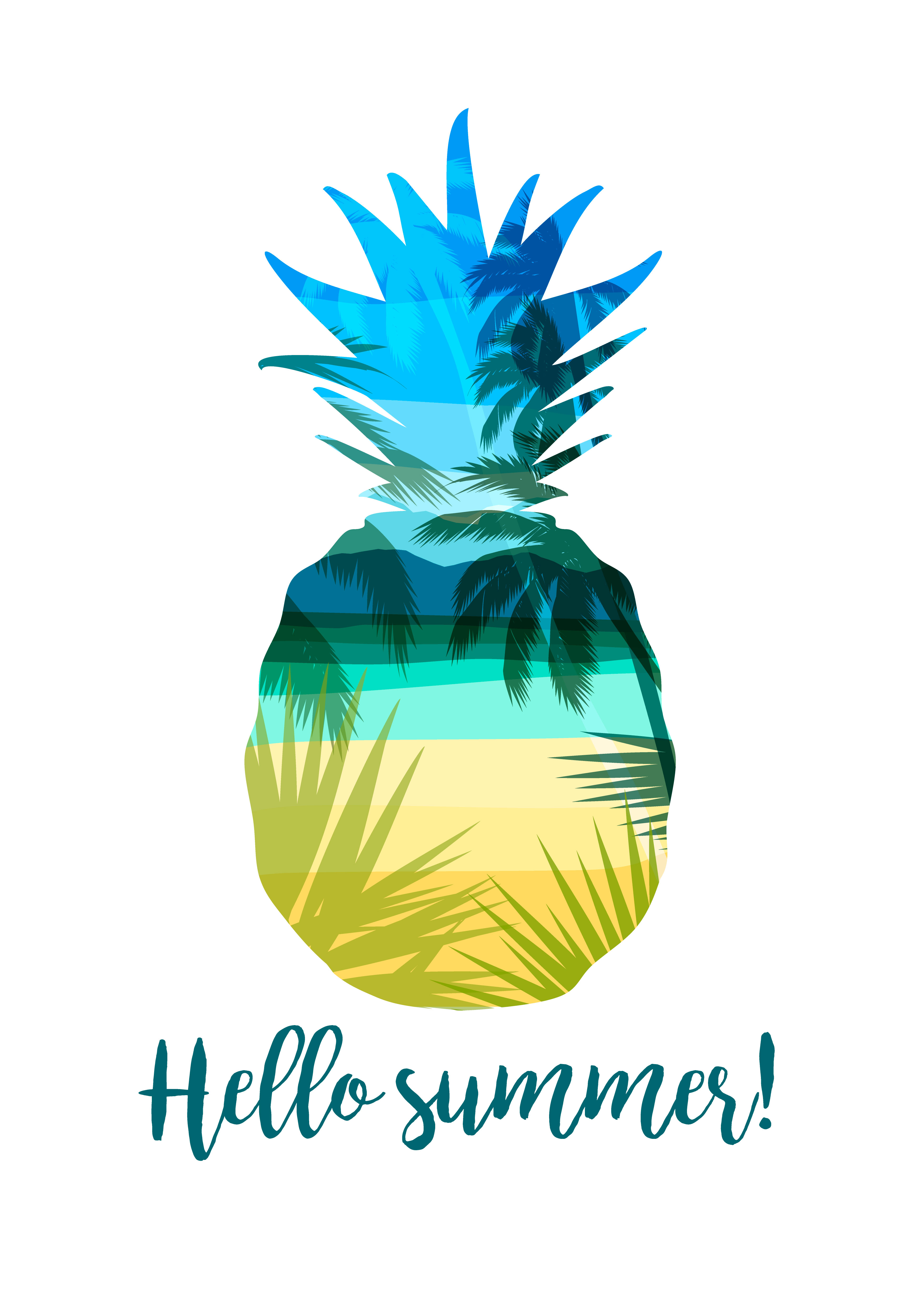 Tropical Beach Summer Print With Slogan For T Shirts Posters Card And Other Uses 303954