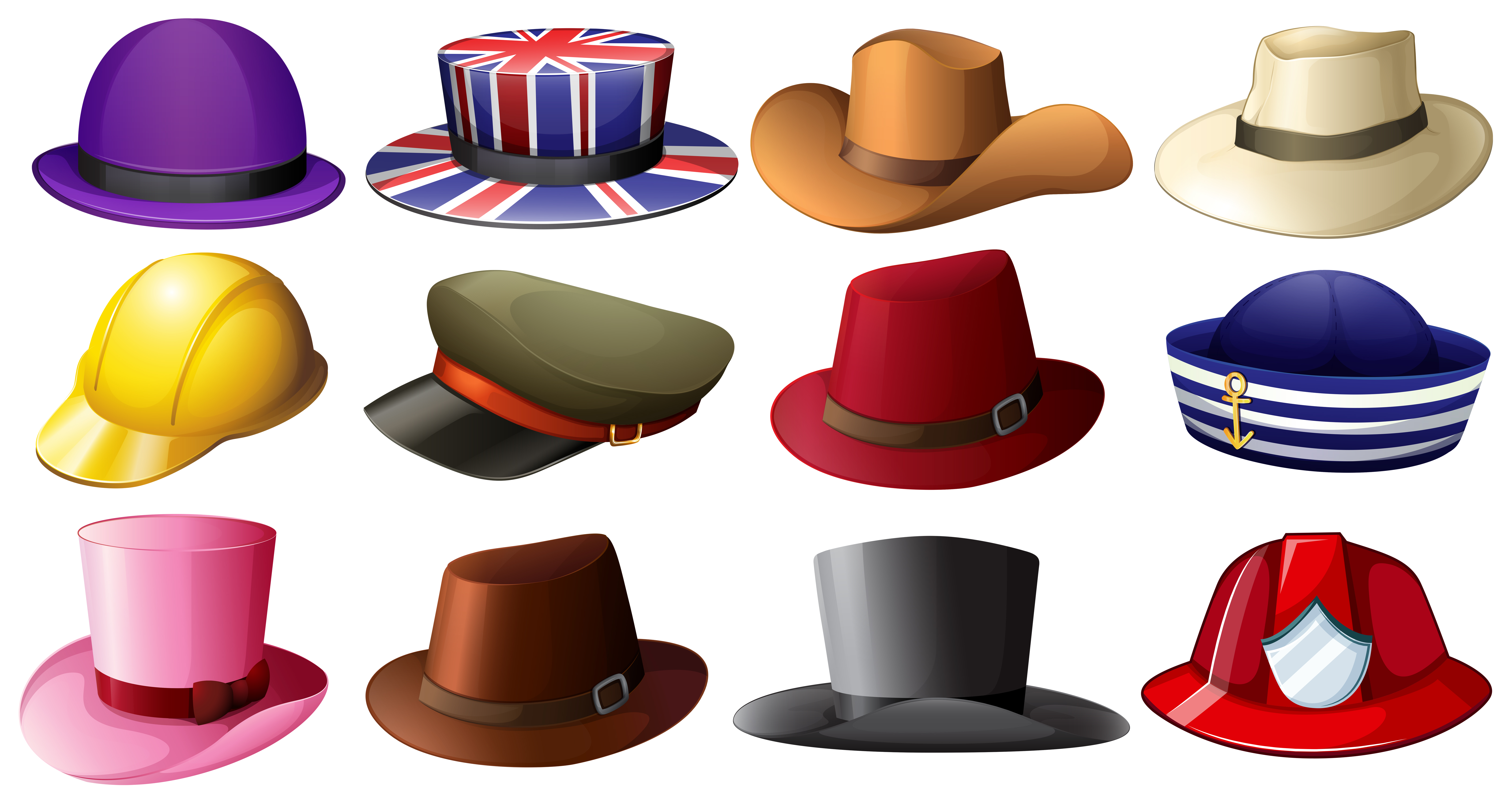 Different Hat Designs 304205 Vector Art At Vecteezy