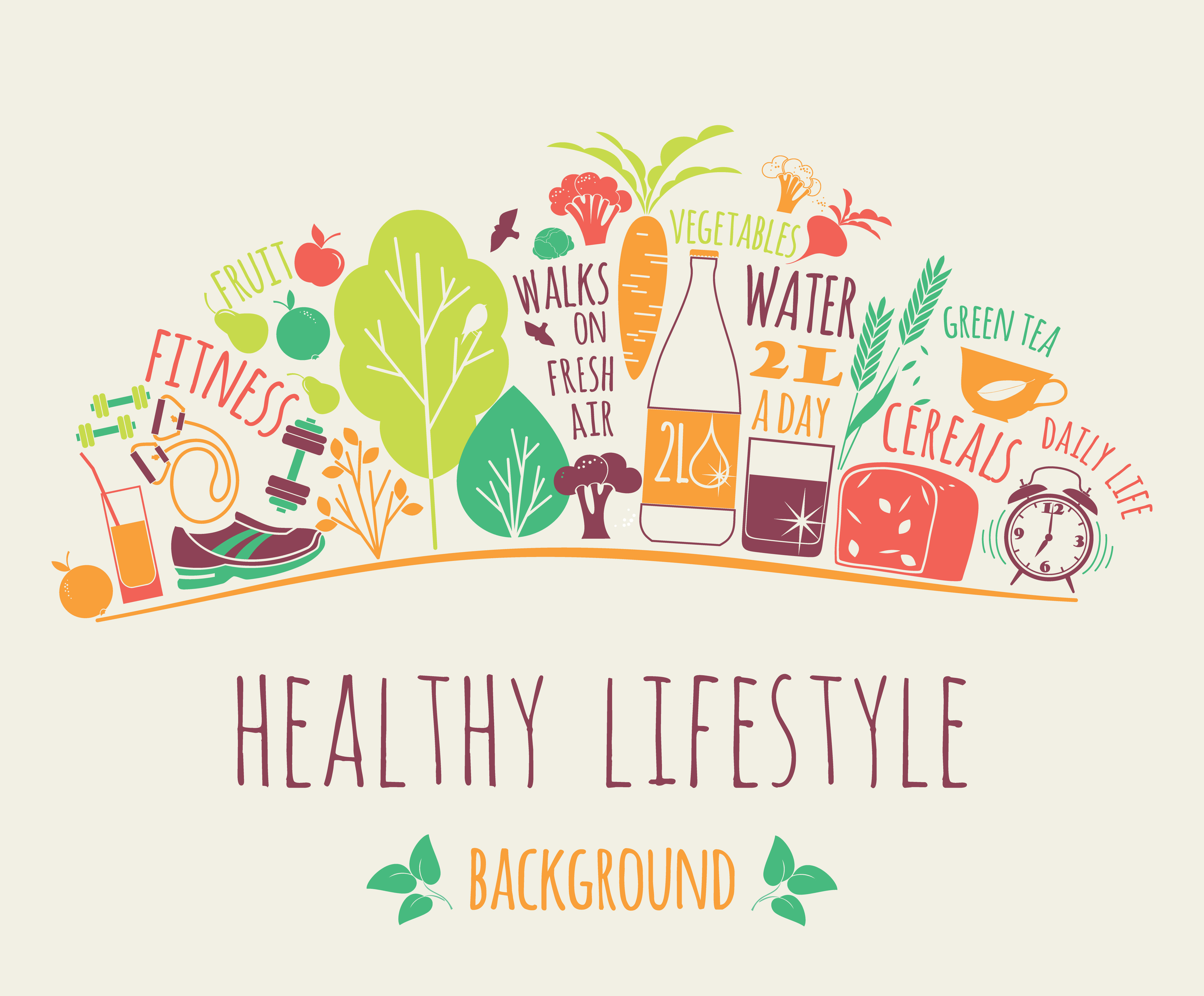 Healthy lifestyle vector illustration. 304483 Vector Art at Vecteezy Healthy lifestyle vector illustration. 304483 Vector Art at Vecteezy