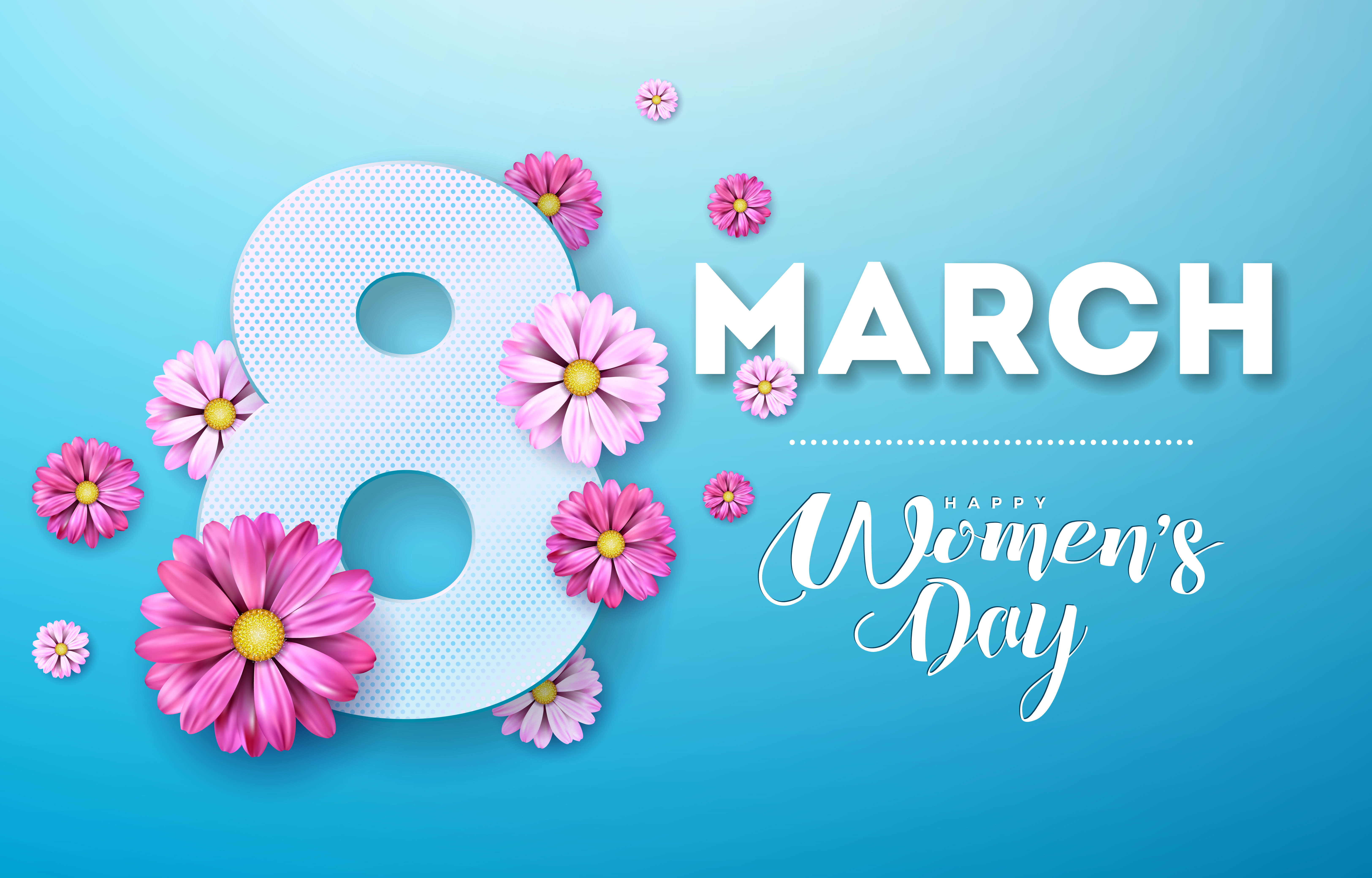 Womens Day Greeting Card 305068 Vector Art At Vecteezy