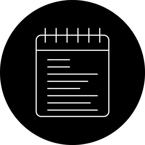 icono de bloc de notas de vector 308406 Vector en Vecteezy