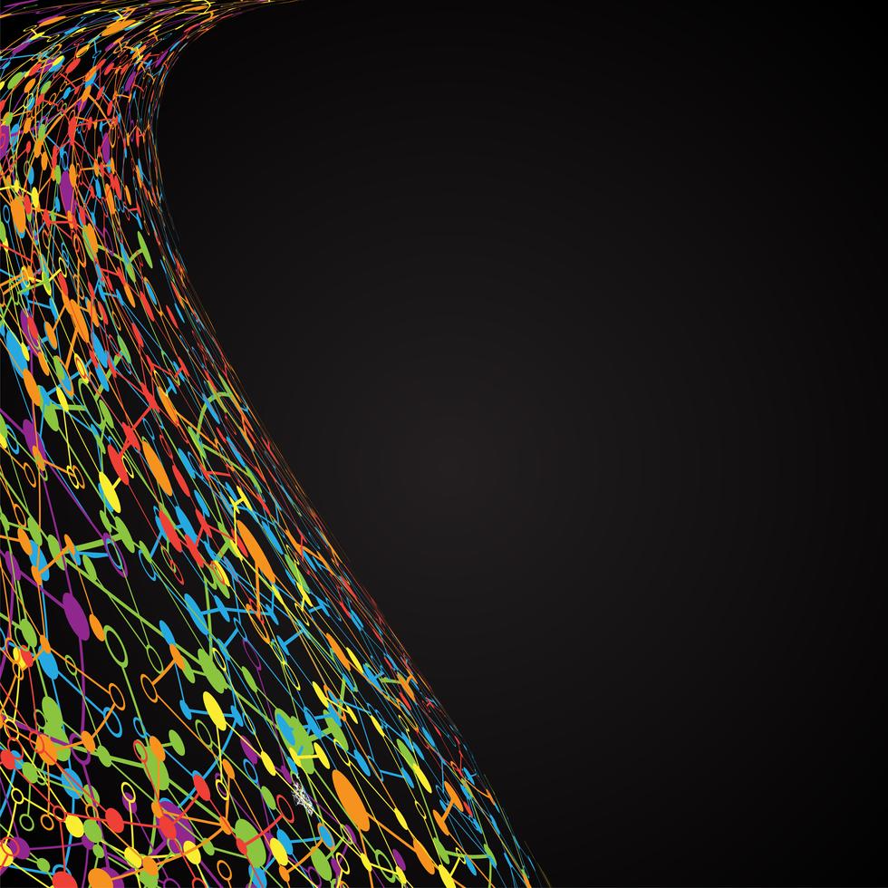 Abstract Polygonal Background With Connected Dots And Lines Connection Structure Futuristic