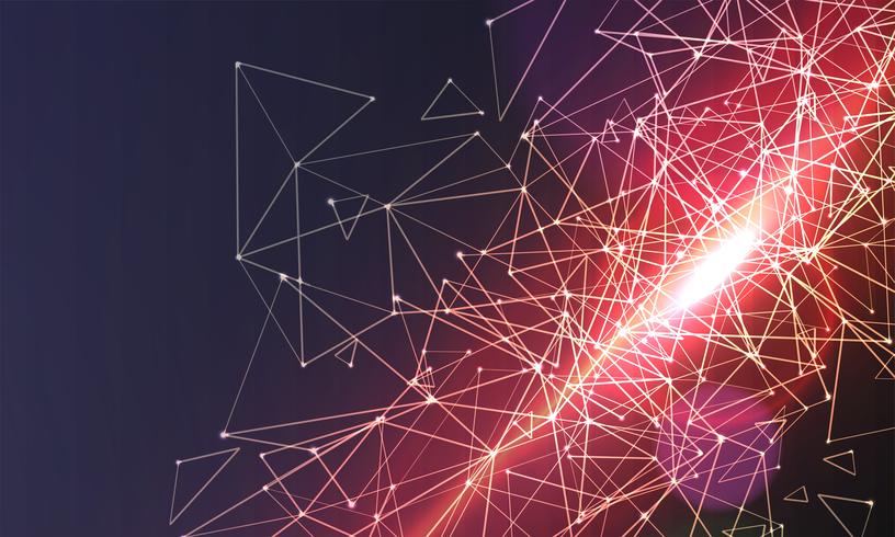Abstract polygonal colorful background with connected dots and lines ... Abstract polygonal colorful background with connected dots and lines ...