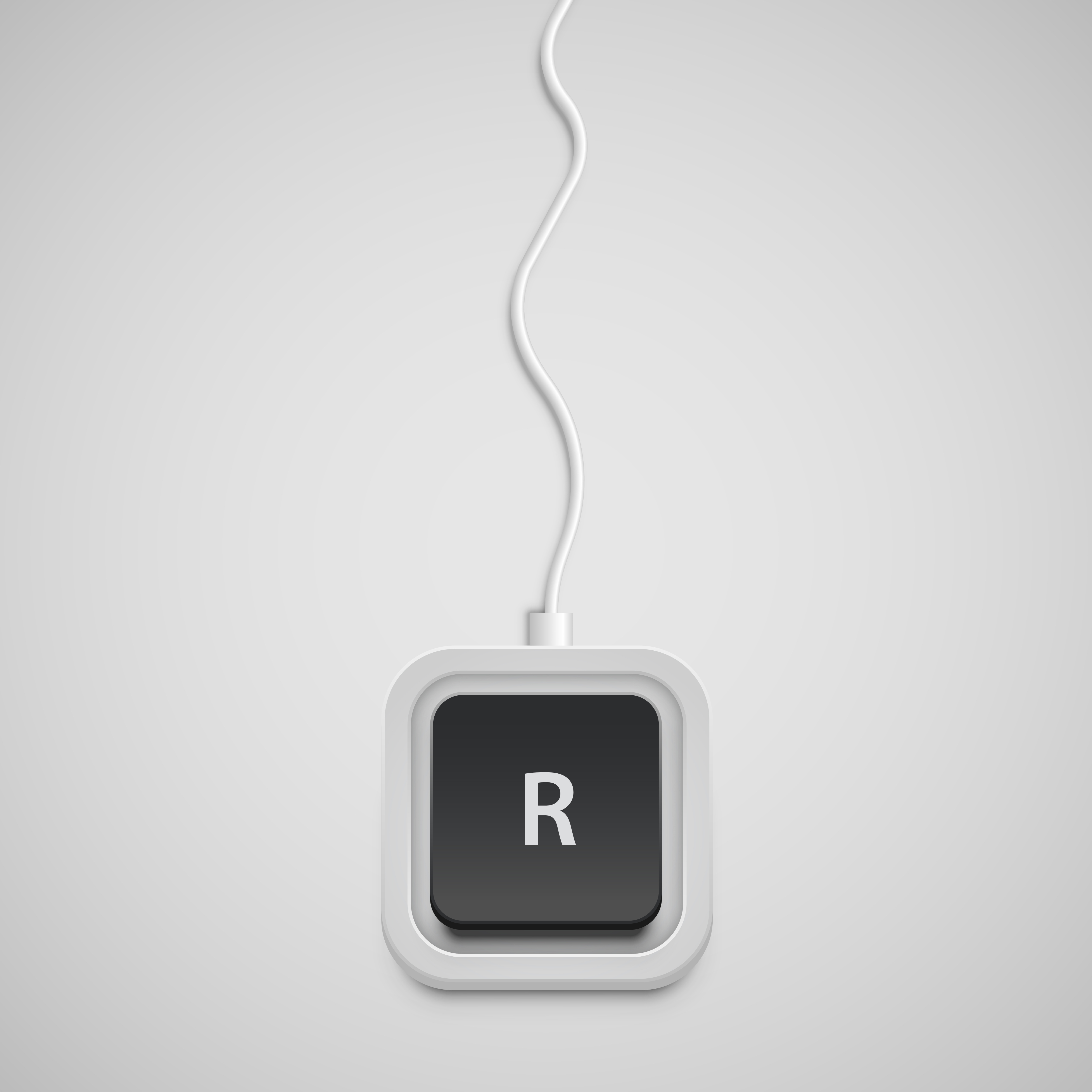 Simplified keyboard with one character only, vector 310011 Vector Art ...