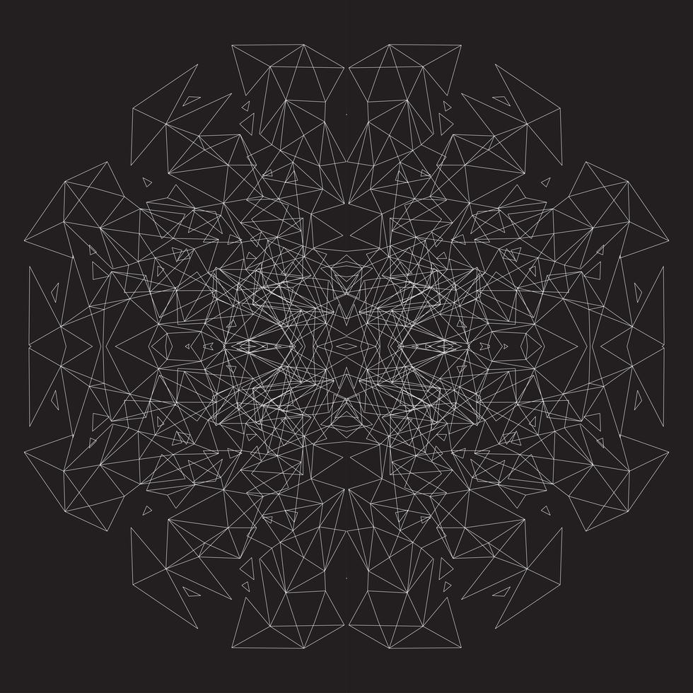 Abstract Polygonal Colorful Background With Connected Dots And Lines Connection Structure