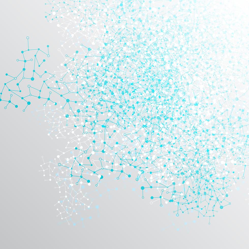 Abstract Polygonal Colorful Background With Connected Dots And Lines Connection Structure