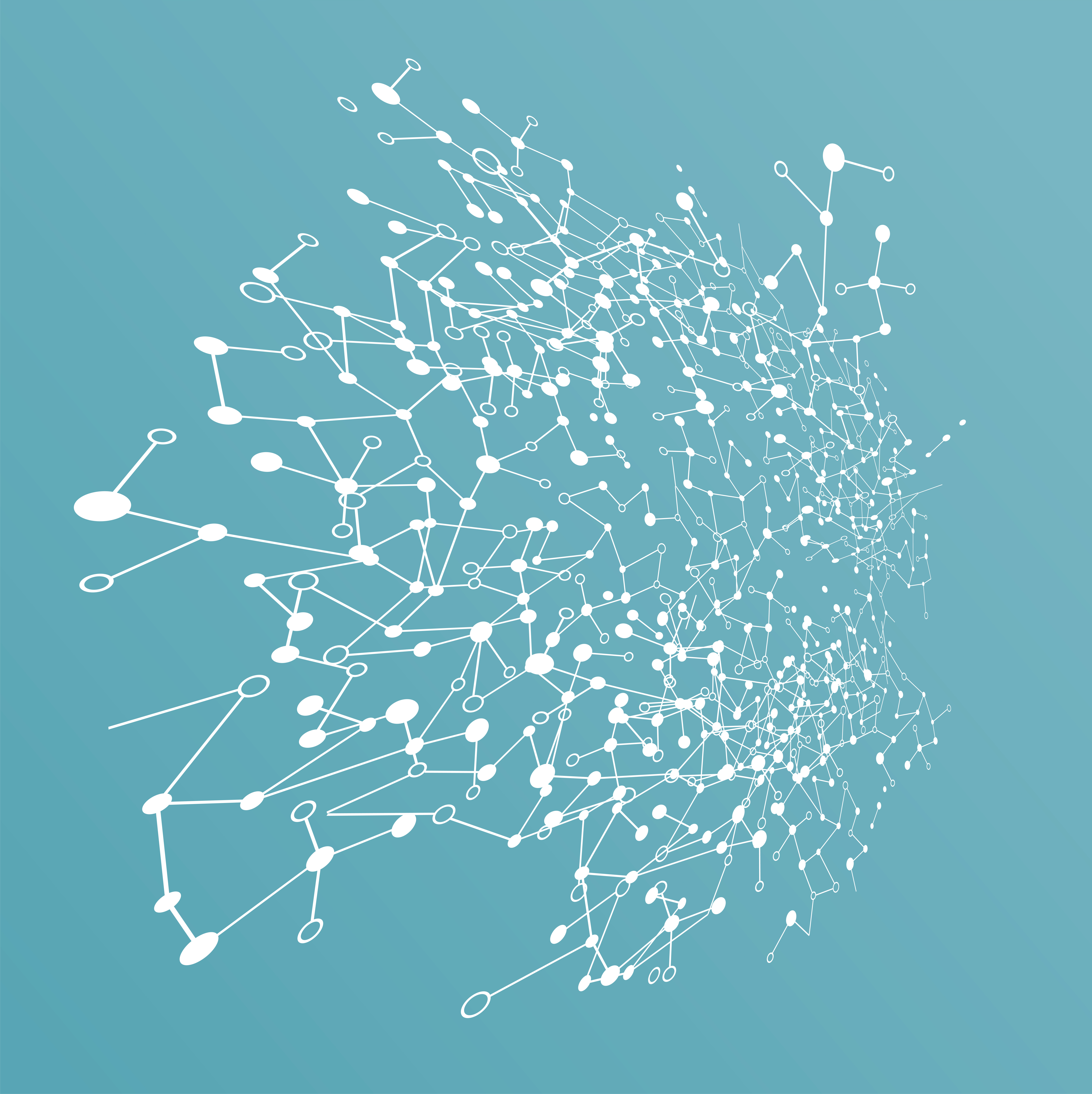 Abstract Polygonal Background With Connected Dots And Lines Connection