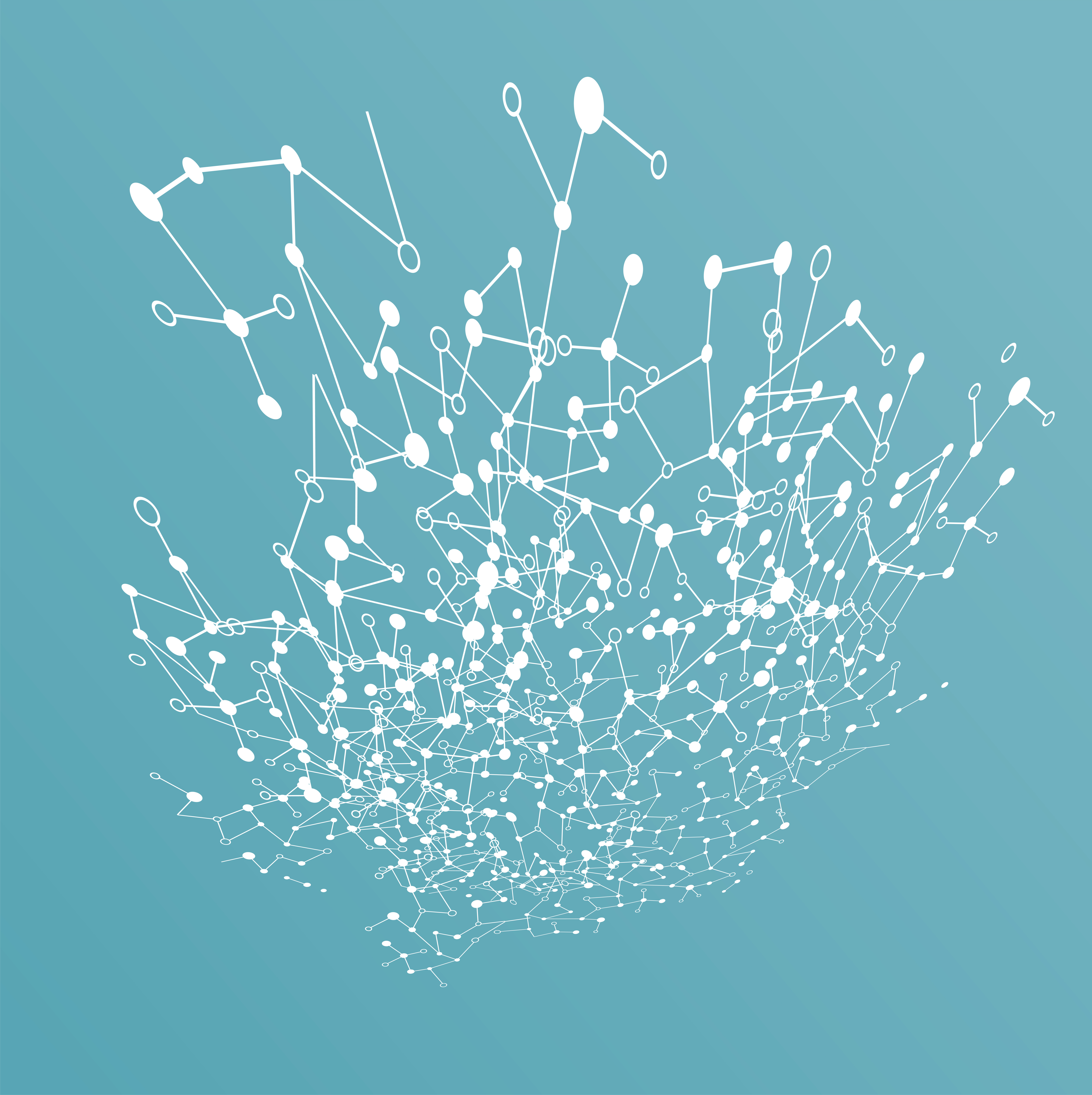 Abstract Polygonal Background With Connected Dots And Lines Connection Structure Futuristic