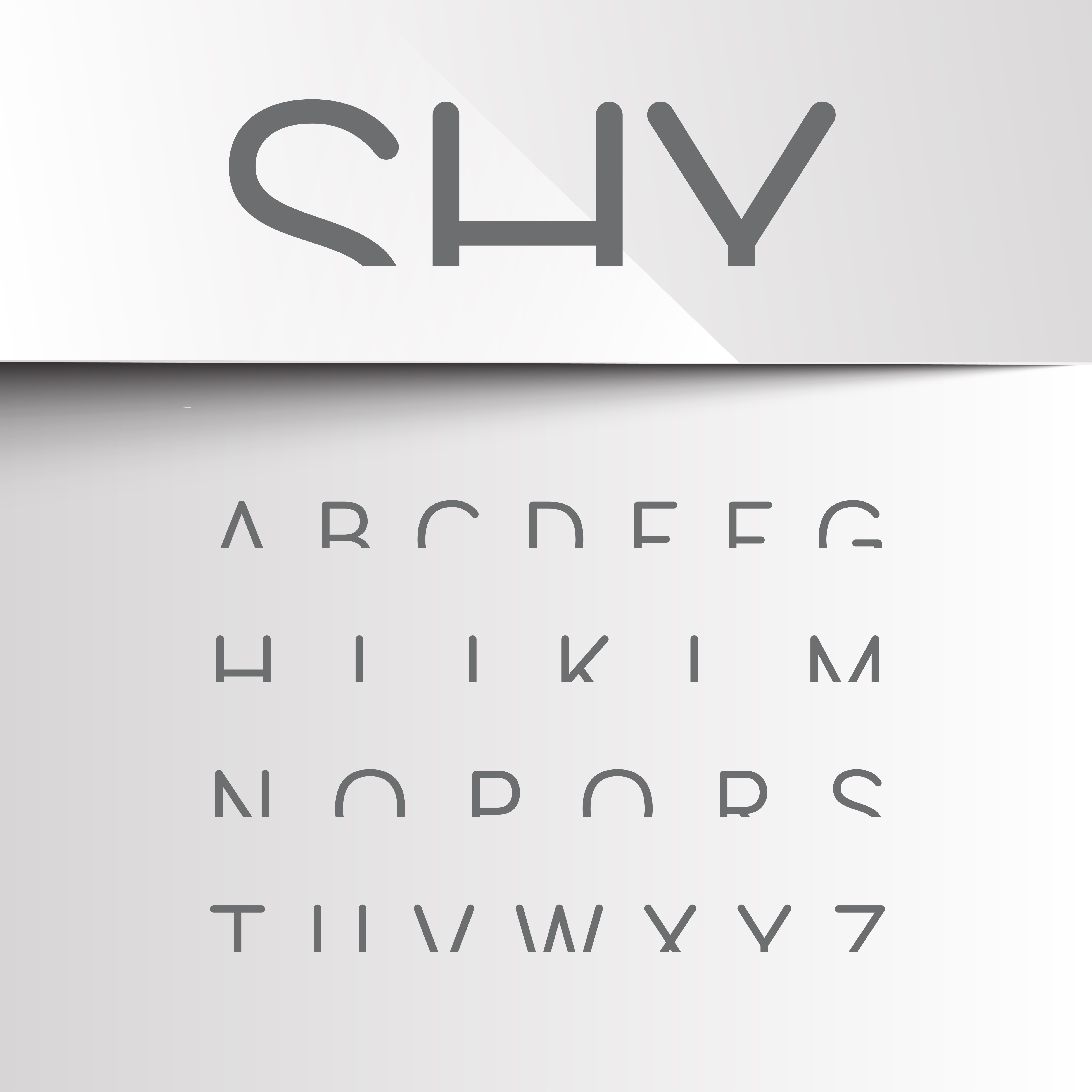 Shy font with only the top of the characters, vector 319231 Vector Art ...