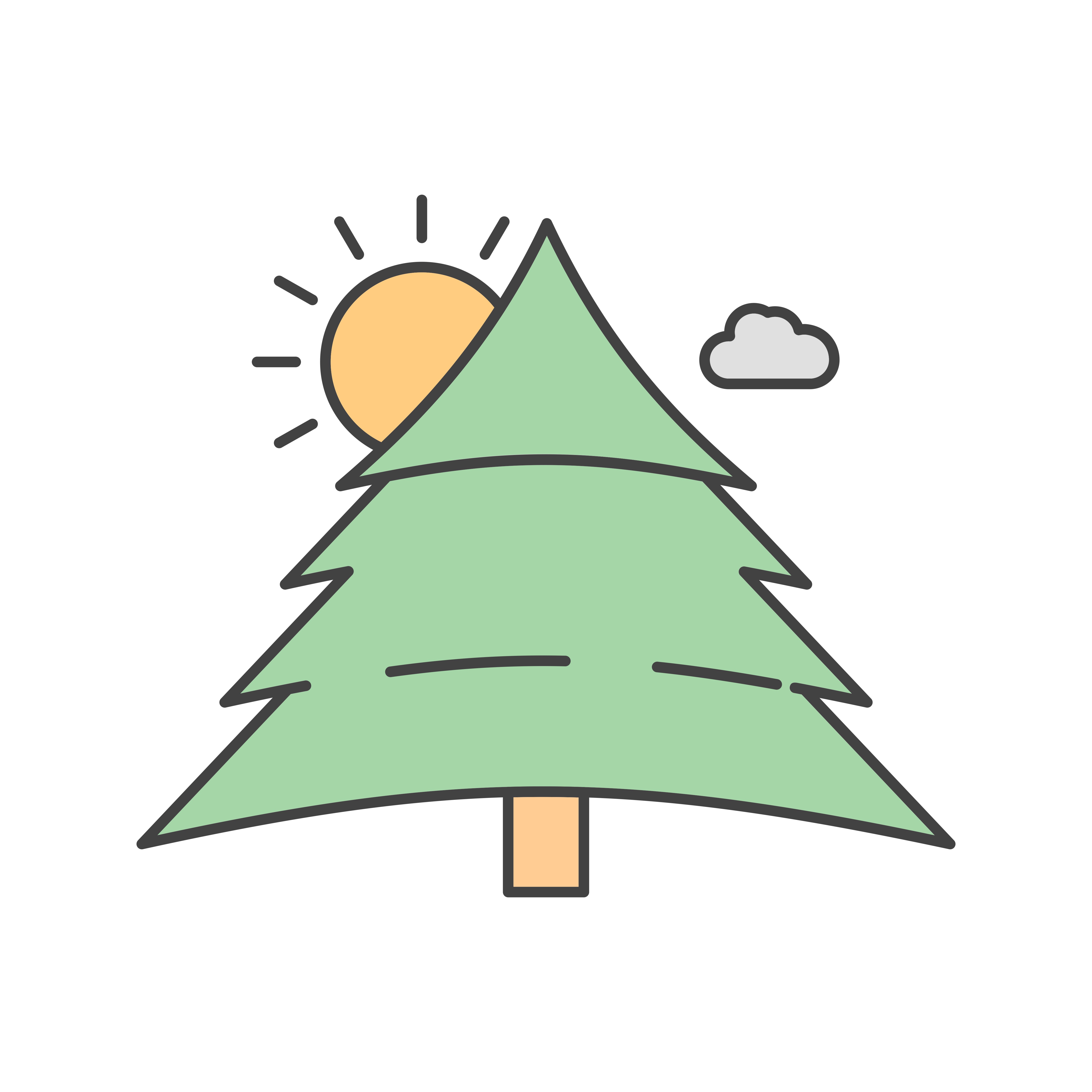 vector tree icon 330274 Vector Art at Vecteezy