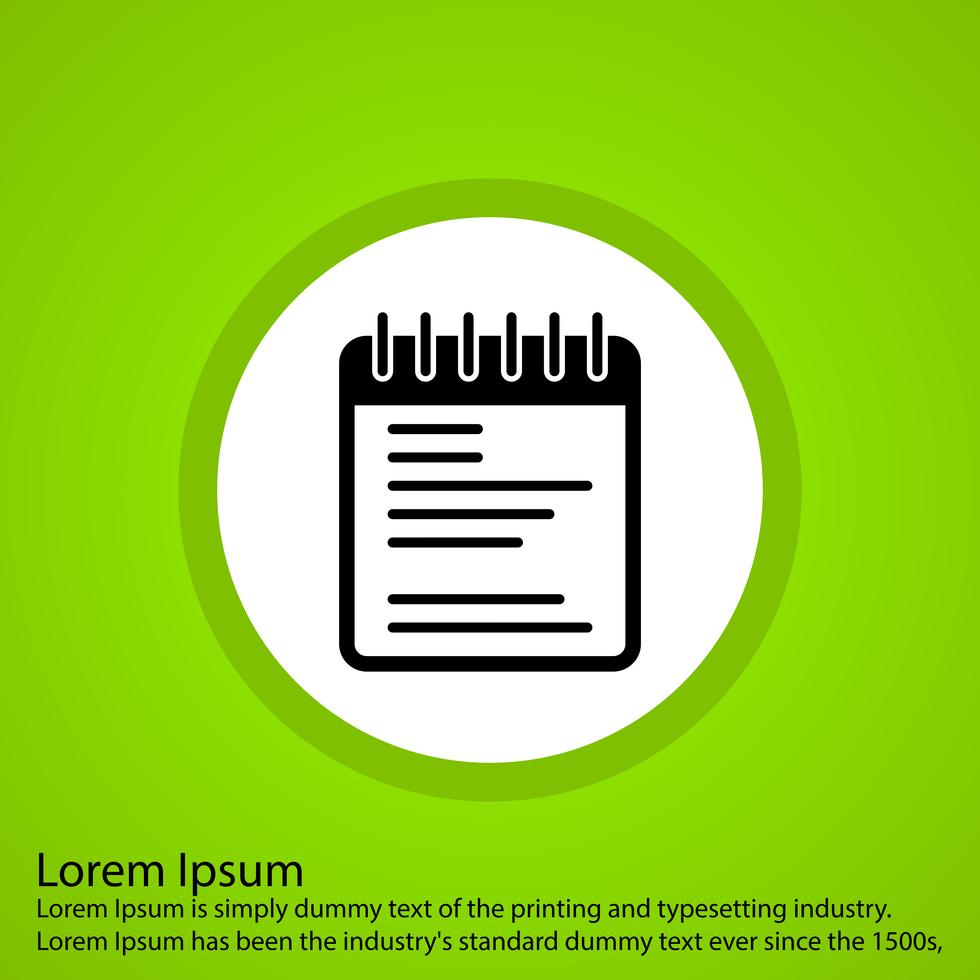 icono de bloc de notas de vector 330386 Vector en Vecteezy