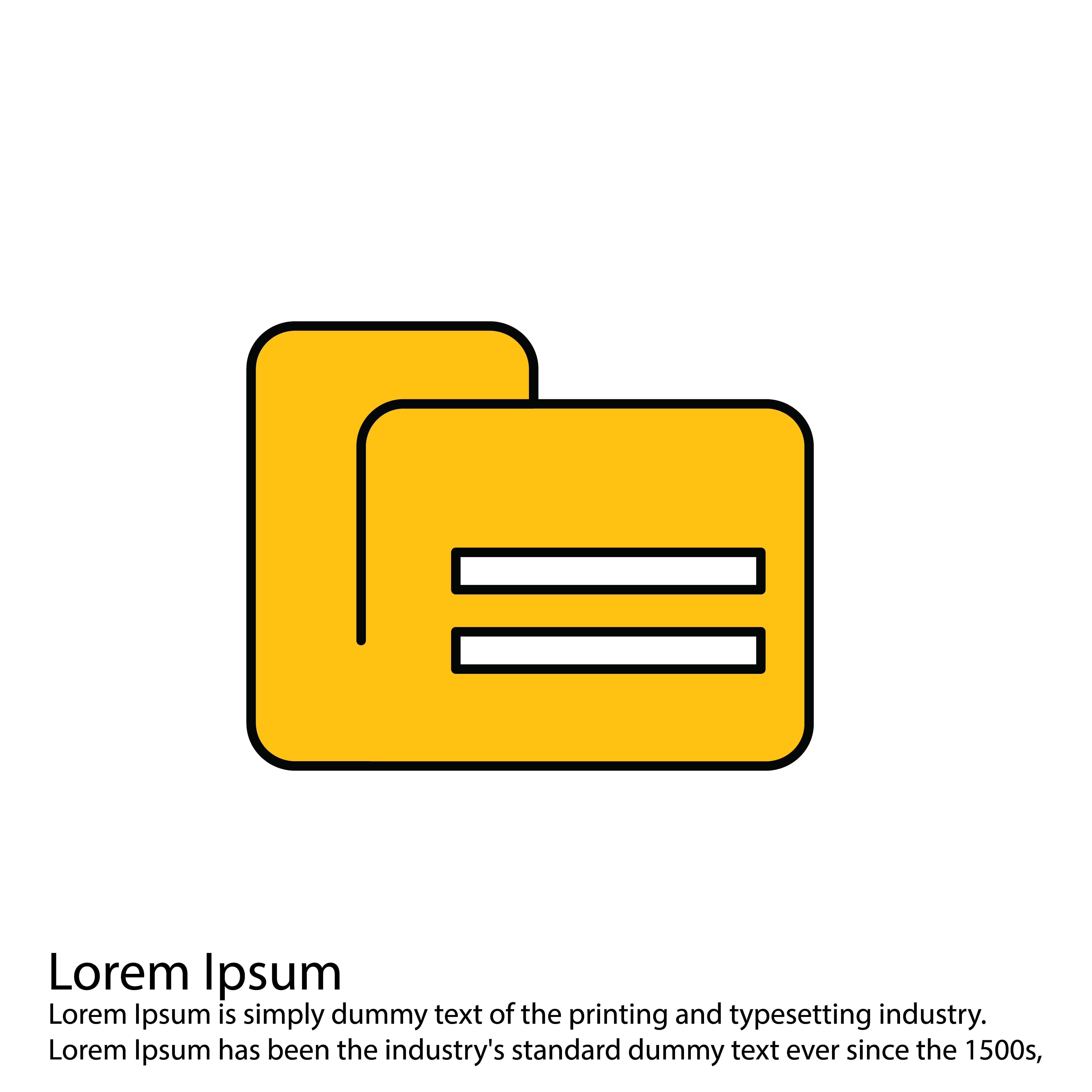 Vector folder icon 331442 Vector Art at Vecteezy