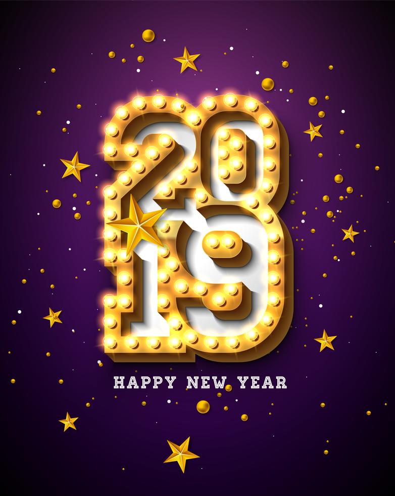 2019 Happy New Year illustration 331784 Vector Art at Vecteezy