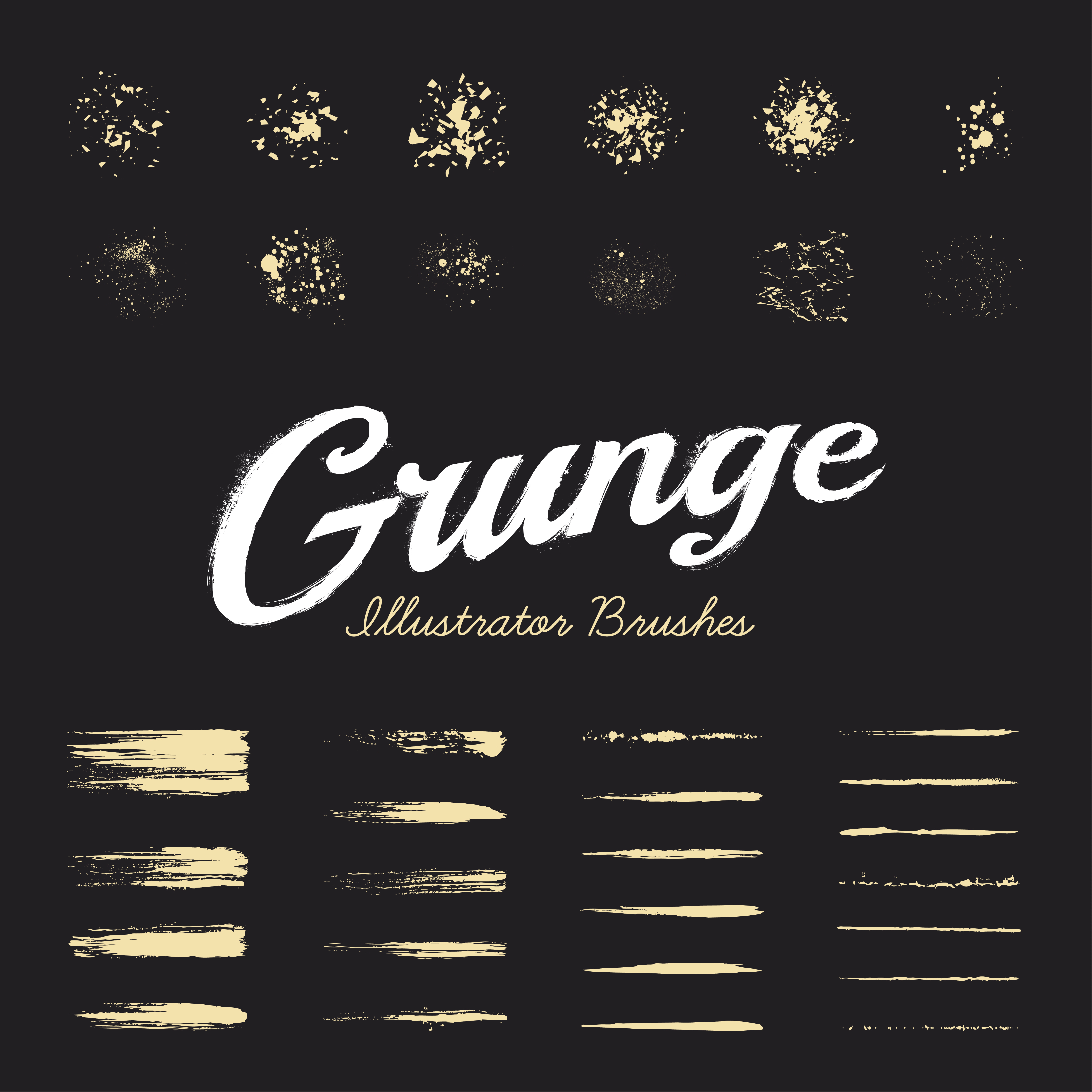 Grunge Brushes Set 331823 Vector Art at Vecteezy
