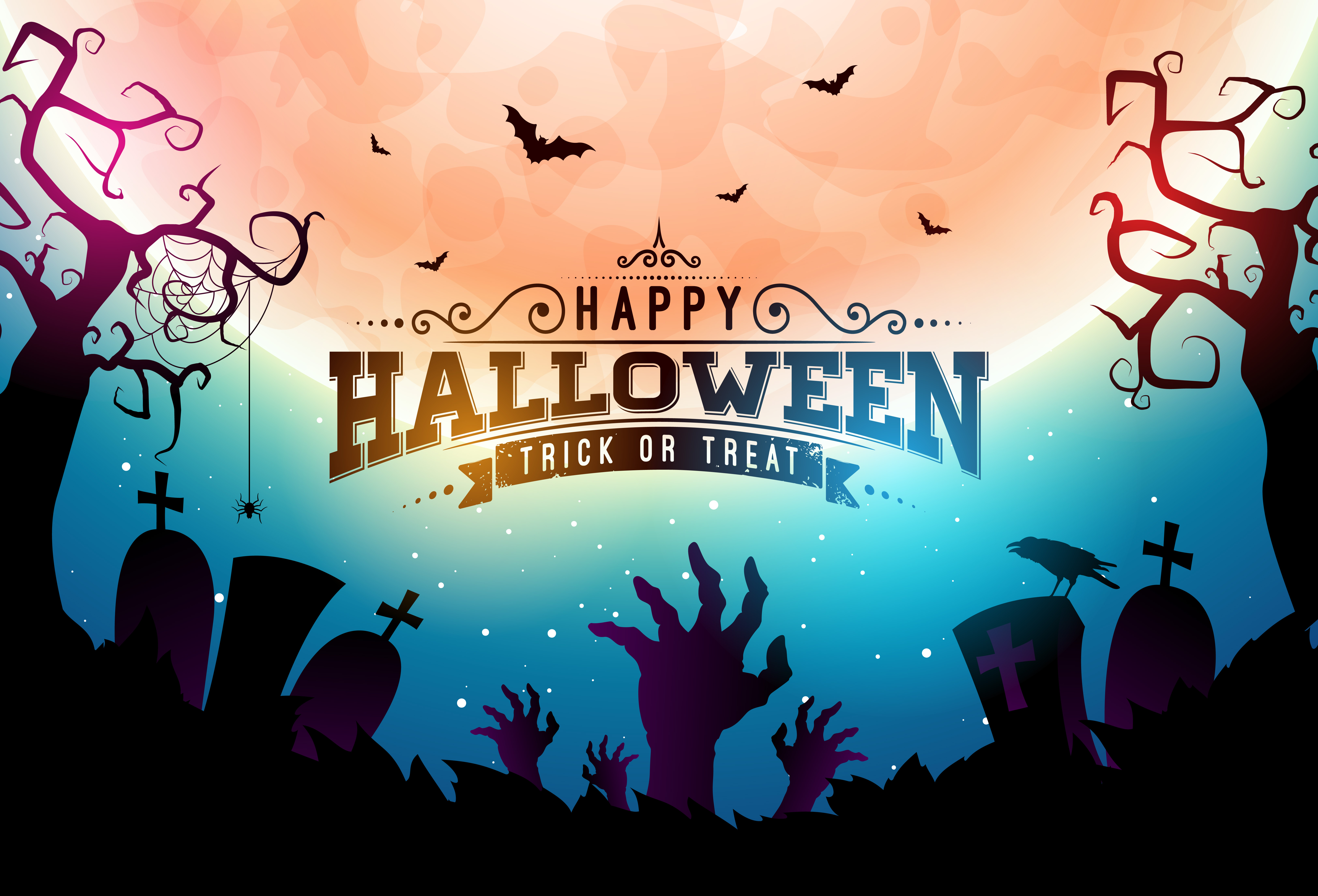 Happy Halloween banner illustration 331924 Vector Art at Vecteezy Happy Halloween banner illustration 331924 Vector Art at Vecteezy