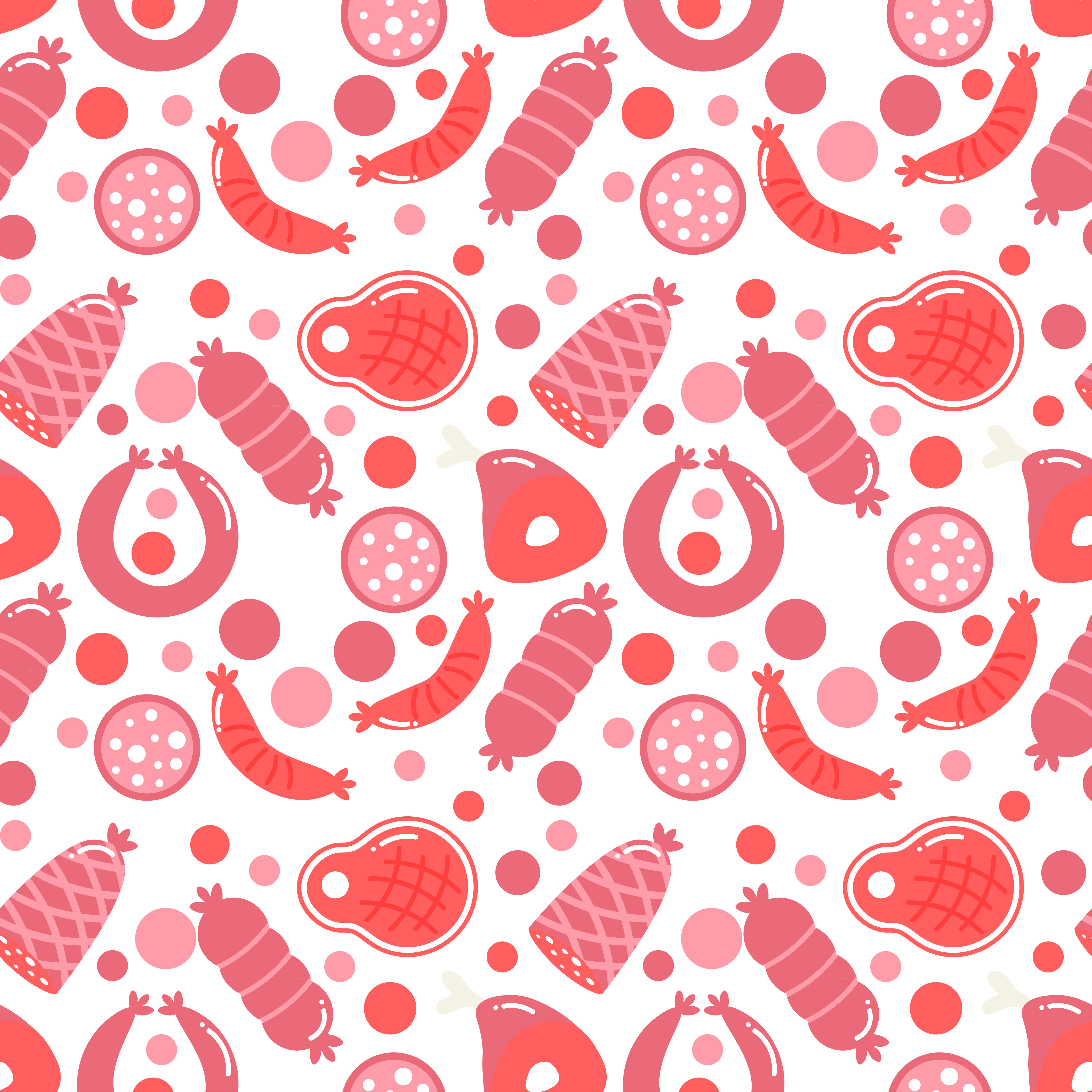 Meat Pattern Vector Art Icons And Graphics For Free Download