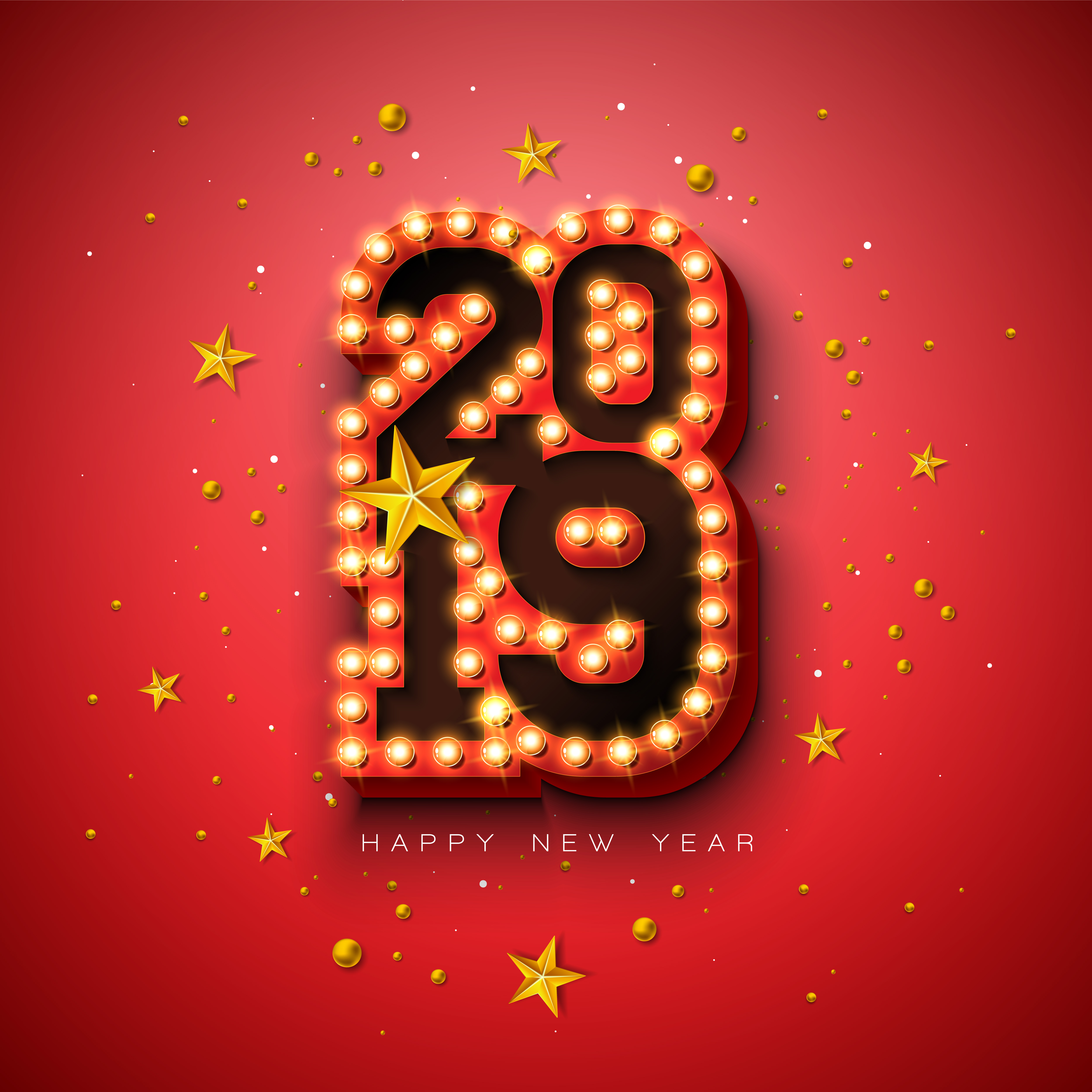 2019 Happy New Year illustration 334045 Vector Art at Vecteezy