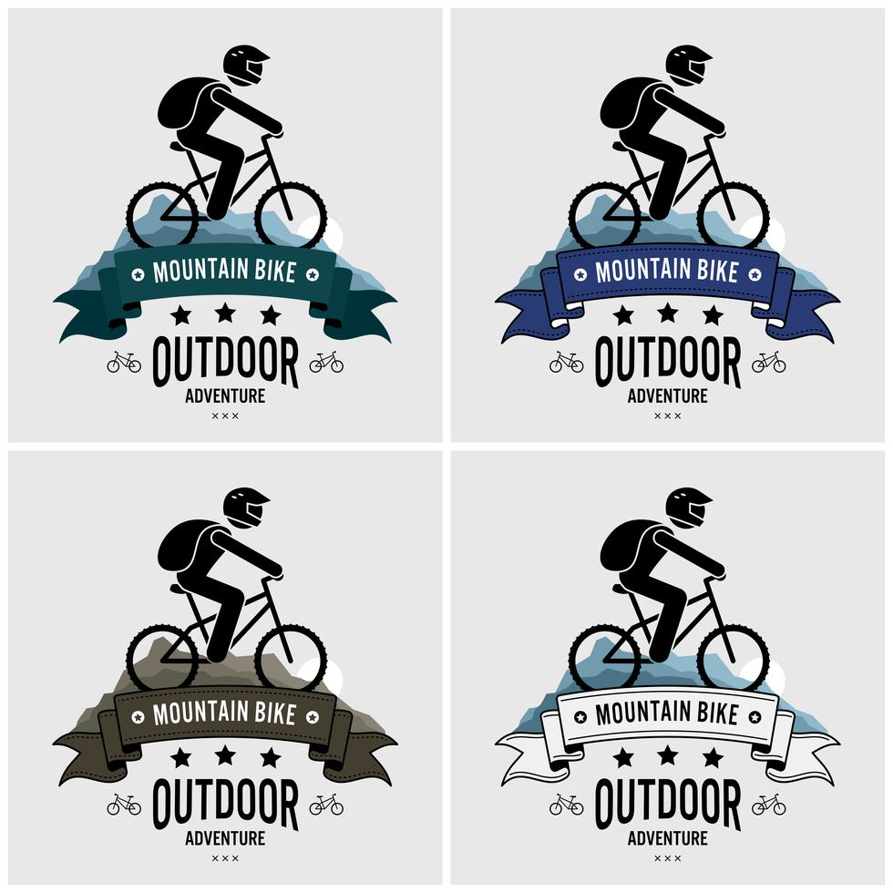 Mountain biking logo design. 335414 Vector Art at Vecteezy Mountain biking logo design. 335414 Vector Art at Vecteezy