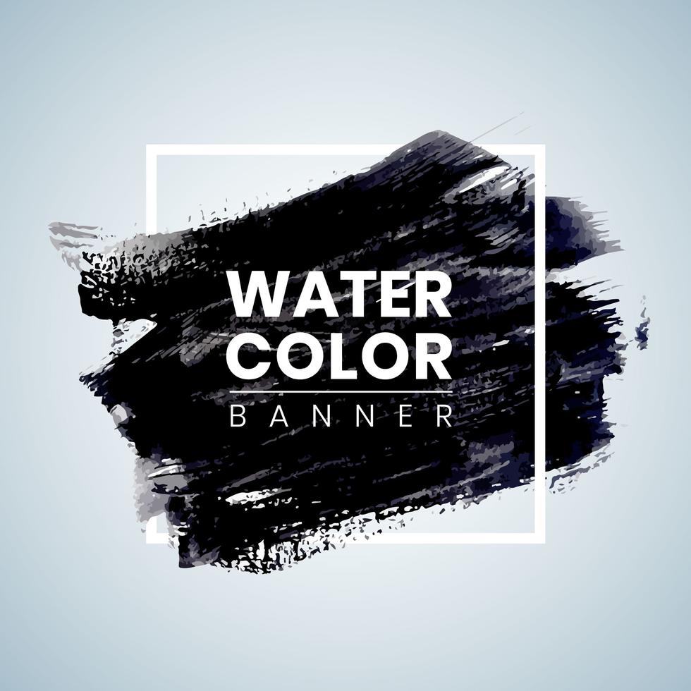 Black Watercolor Banner Design 340217 Vector Art at Vecteezy